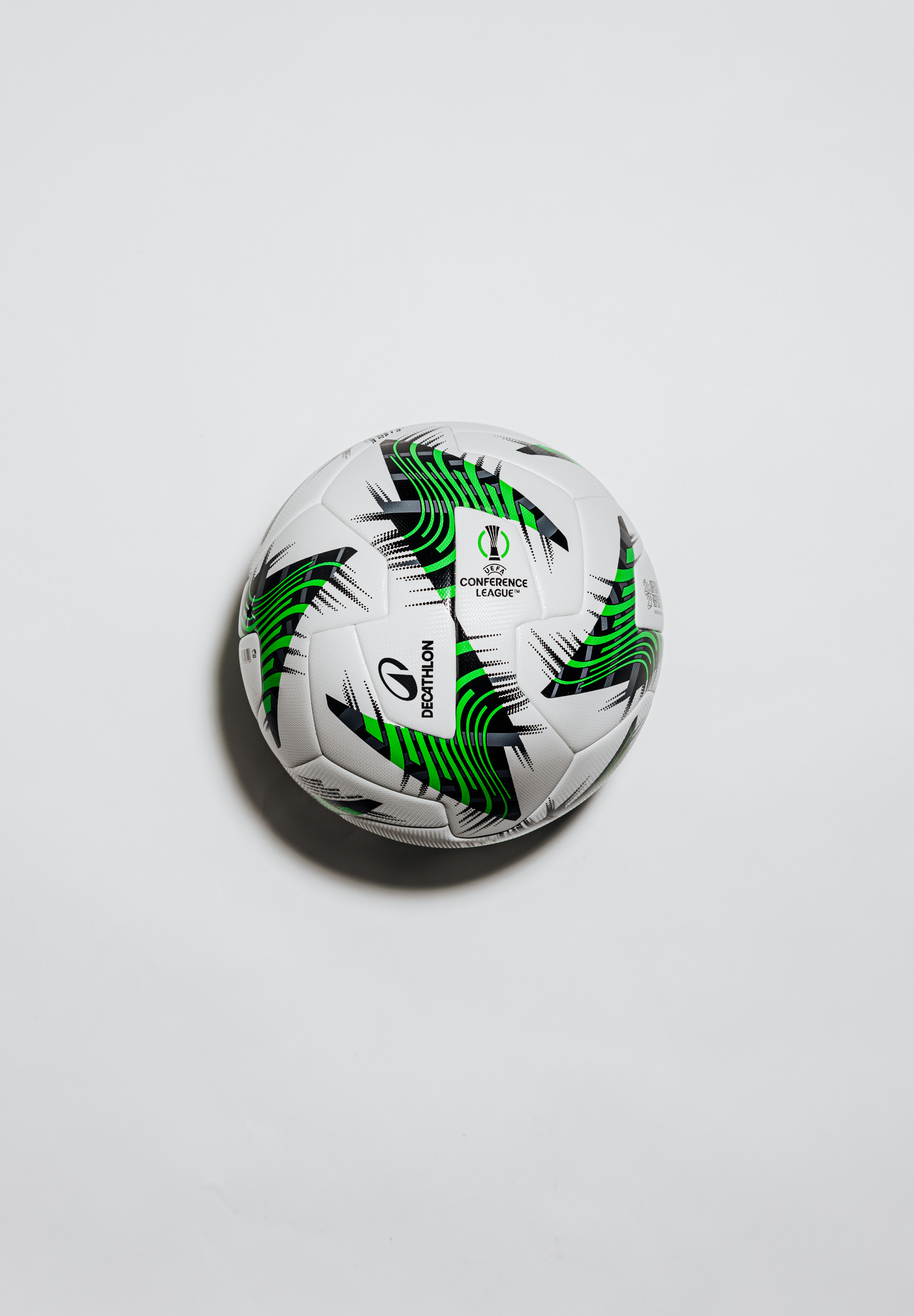 Soccer Ball - Replica UEFA - Snow white, Lime green - Kipsta - Decathlon
