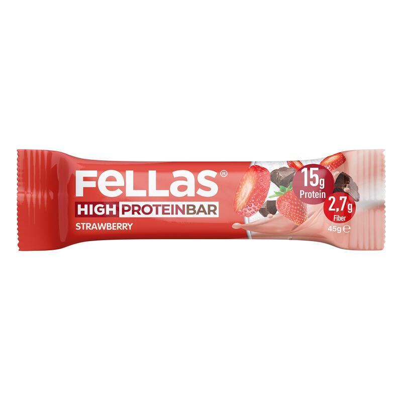 Fellas Yüksek Protein Bar Çilek 45 G FELLAS - Decathlon