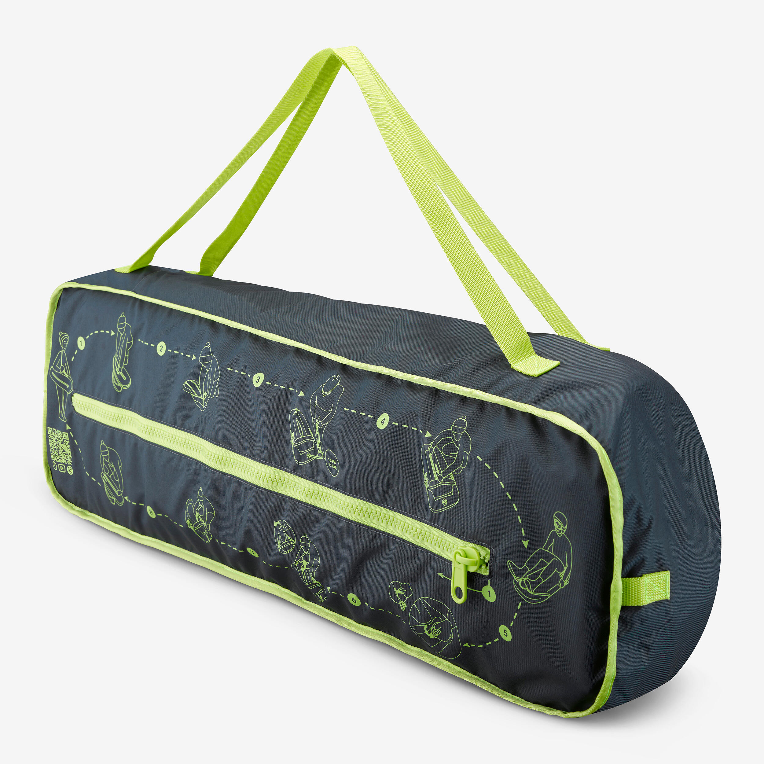 Traîneau gonflable avec freins – 900 Pumpslide - Bleu Ouragan, Vert ...