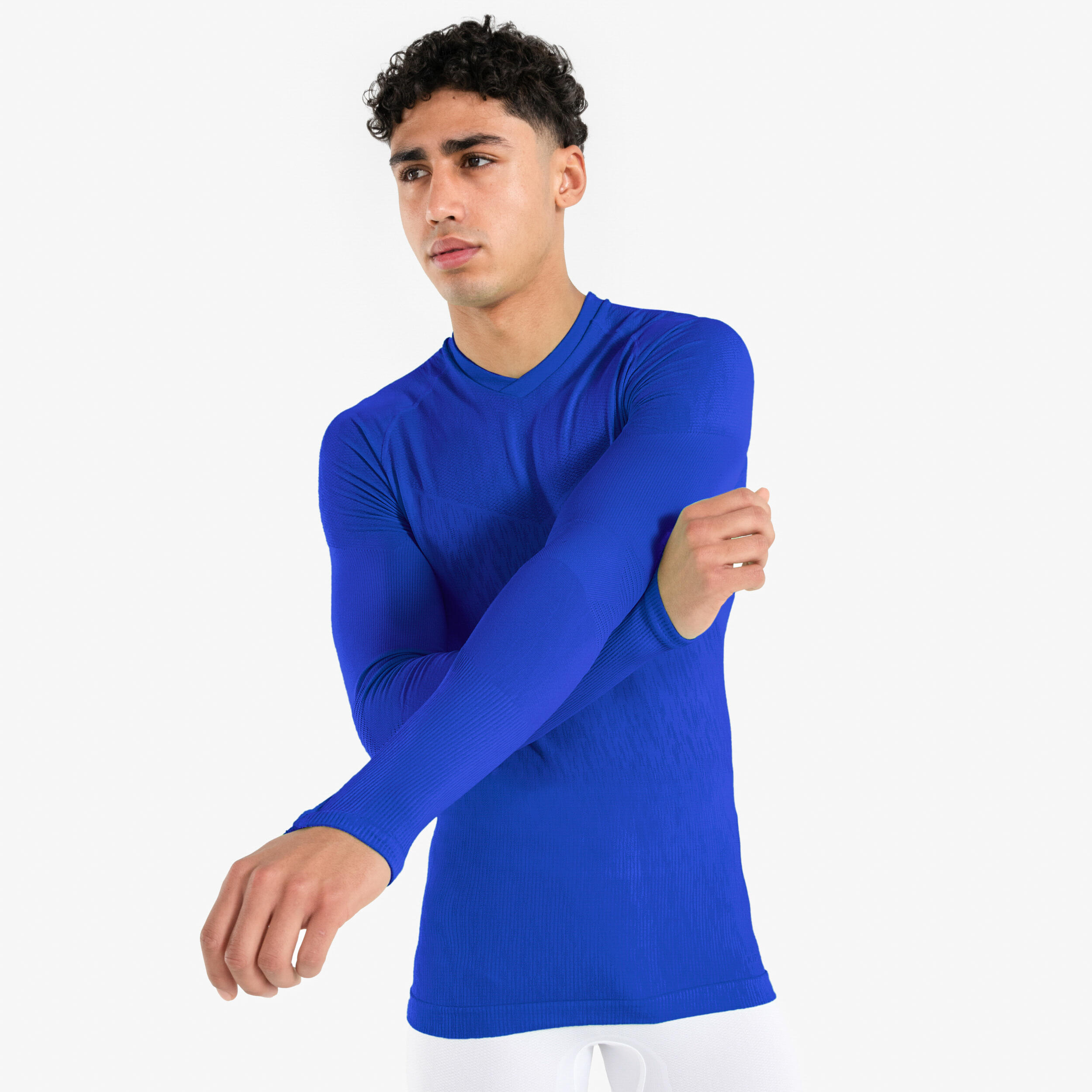 Unisex Football Long-Sleeved Seamless Thermal Base Layer Top Keepdry ...