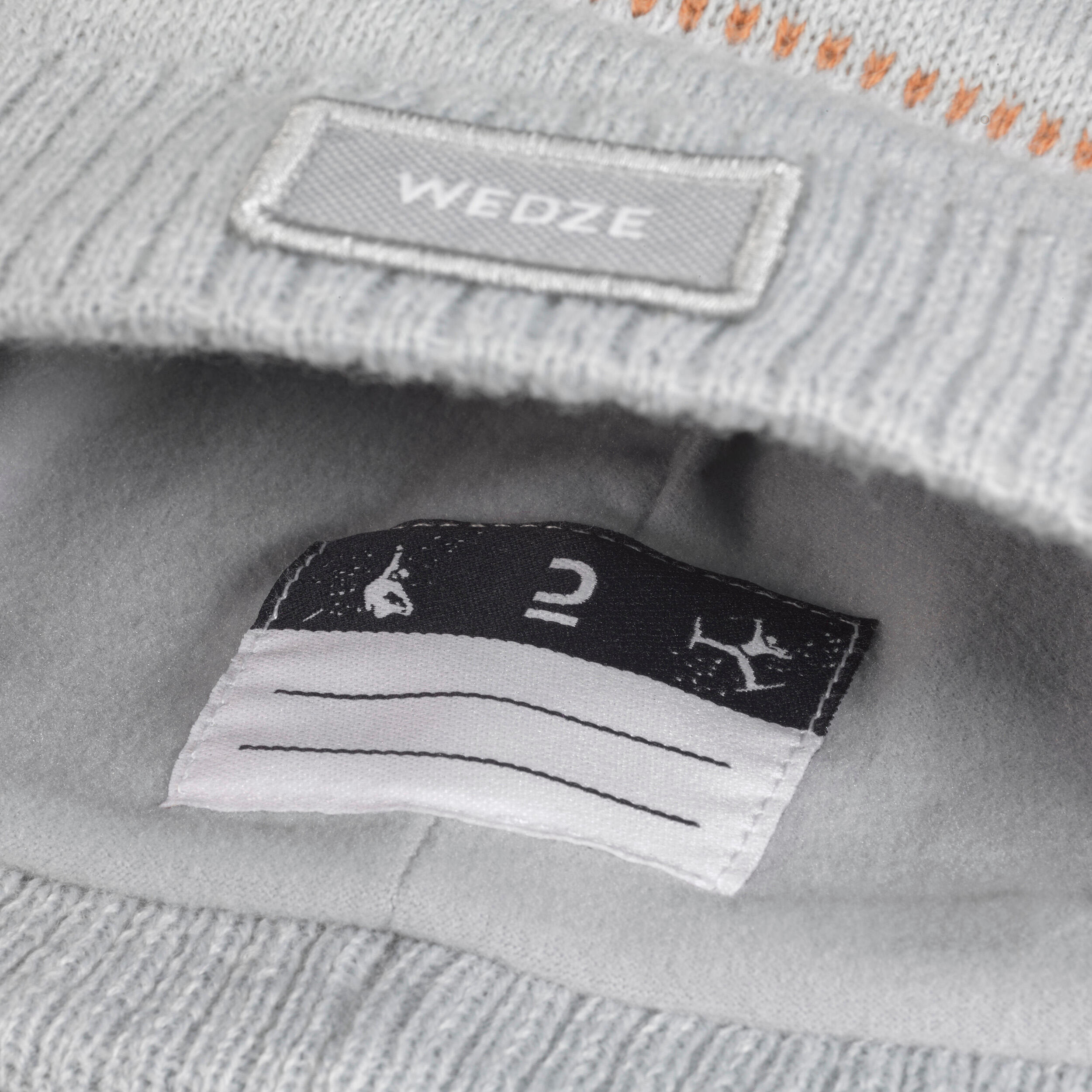 Kids' Jacquard Ski Hat-Grey - Decathlon