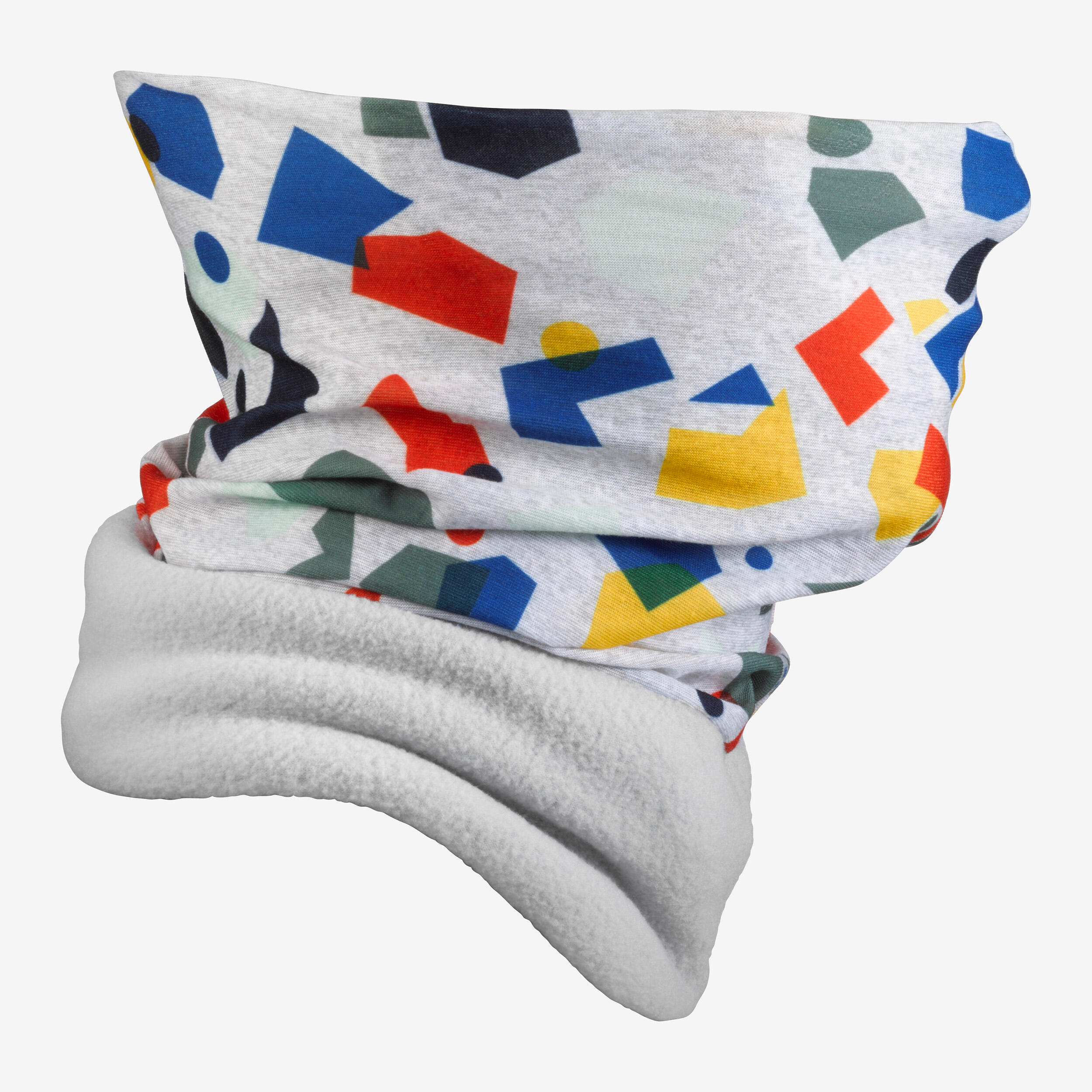 Kids’ Neck Warmer - Hug - Pale grey, Multi-colour - Wedze - Decathlon