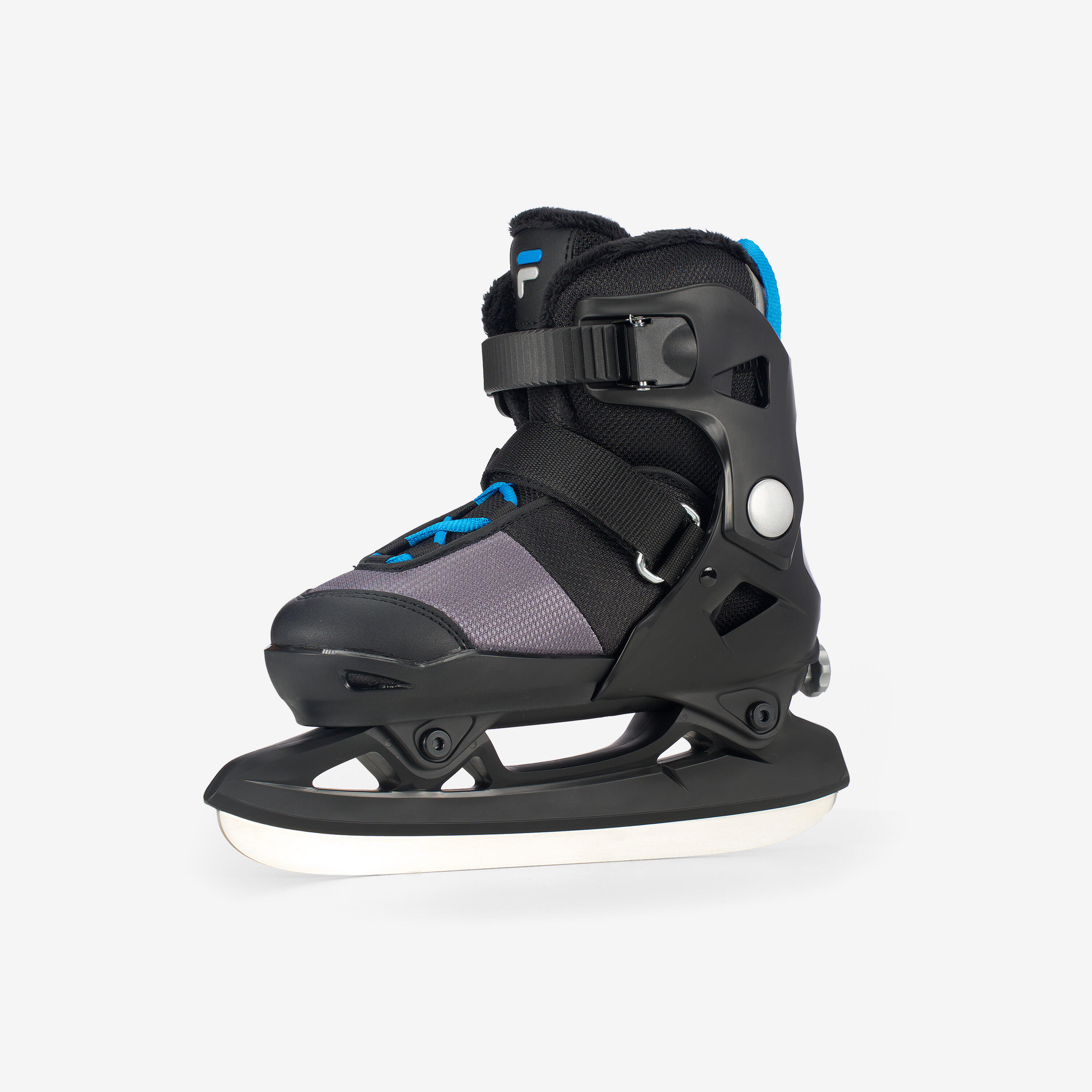 Kids' Ice Skates - Black/Blue - Decathlon