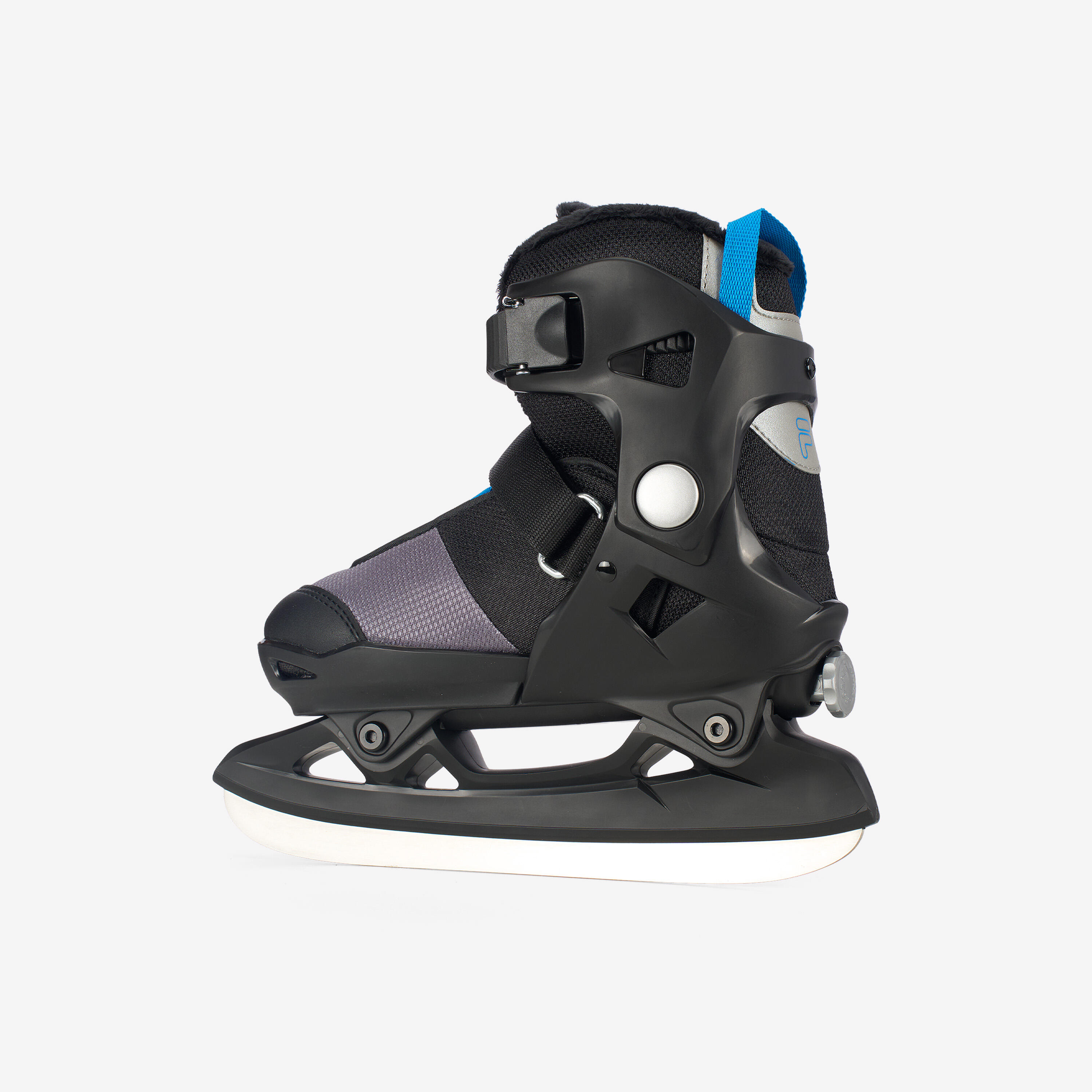 Kids' Ice Skates - Black/Blue - Decathlon