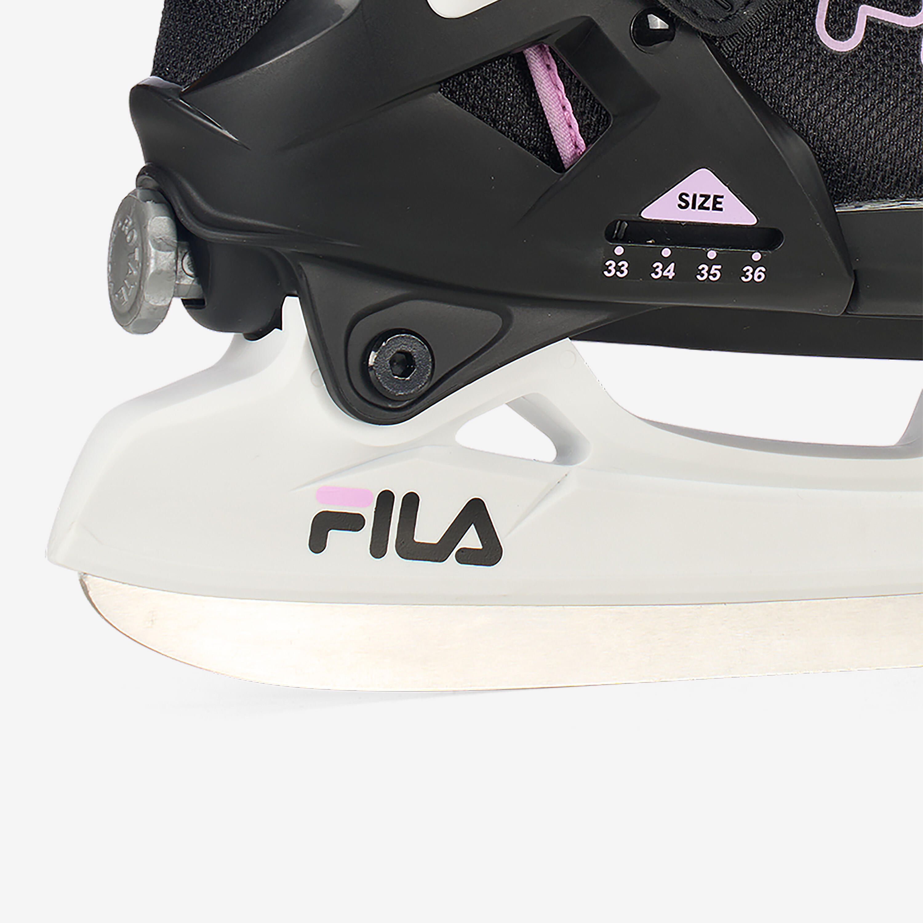 Gebraucht - Schlittschuhe Kinder - Fila Fit schwarz/rosa - GUT FILA | Decathlon