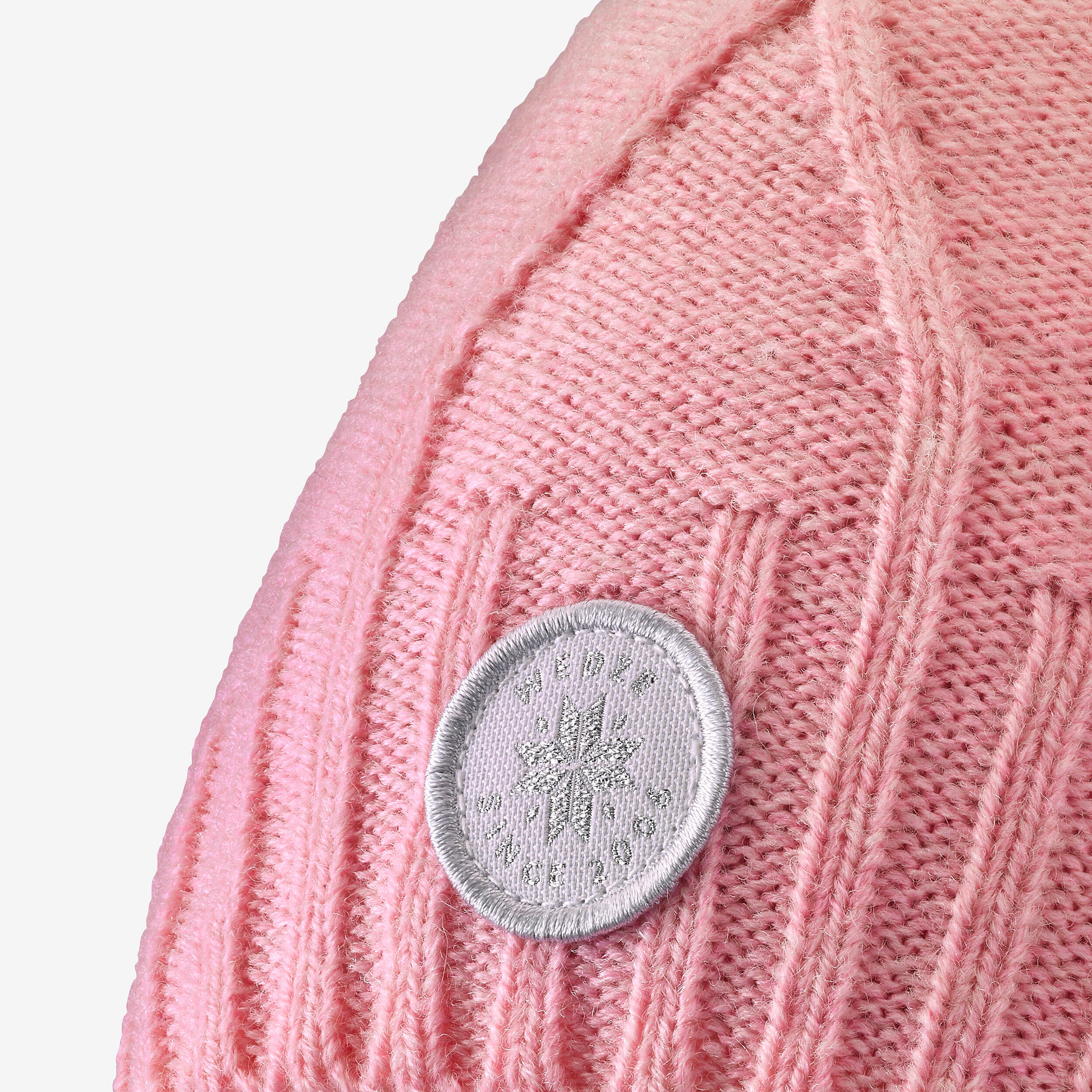 Kids’ Cable-knit Fur Wool Hat - Pink WEDZE | Decathlon