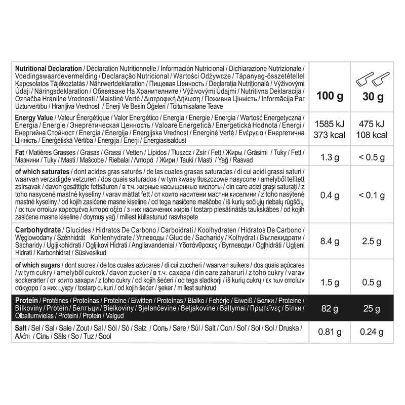 100% Pure whey isolate cookie & cream flavour, 900 g - Decathlon