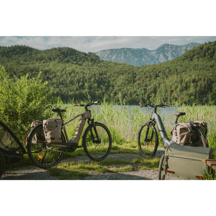Vélo tout chemin électrique à moteur automatique owuru cadre bas, E ...