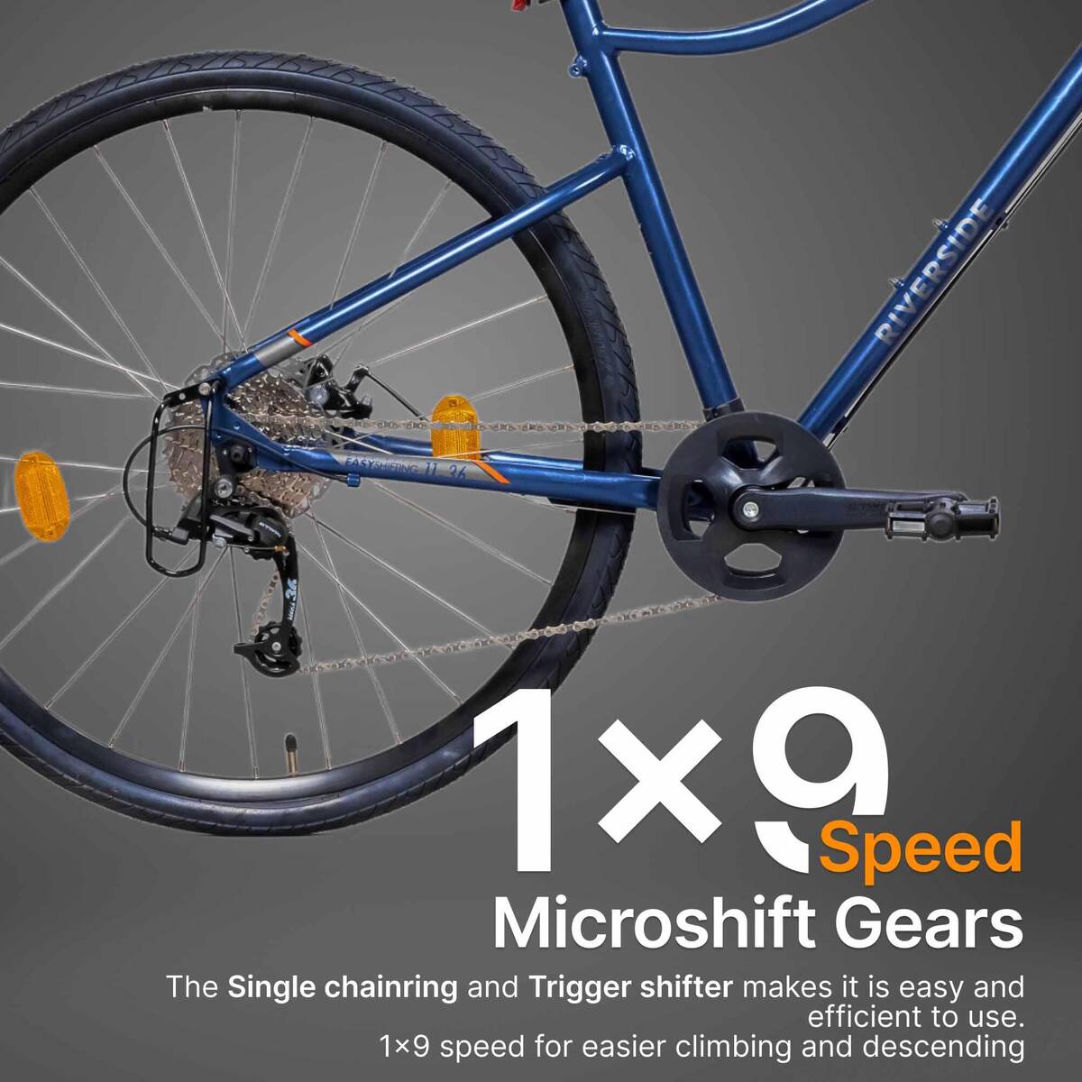 Buy Adult Hybrid Cycle Riverside 500 - Blue Online | Decathlon