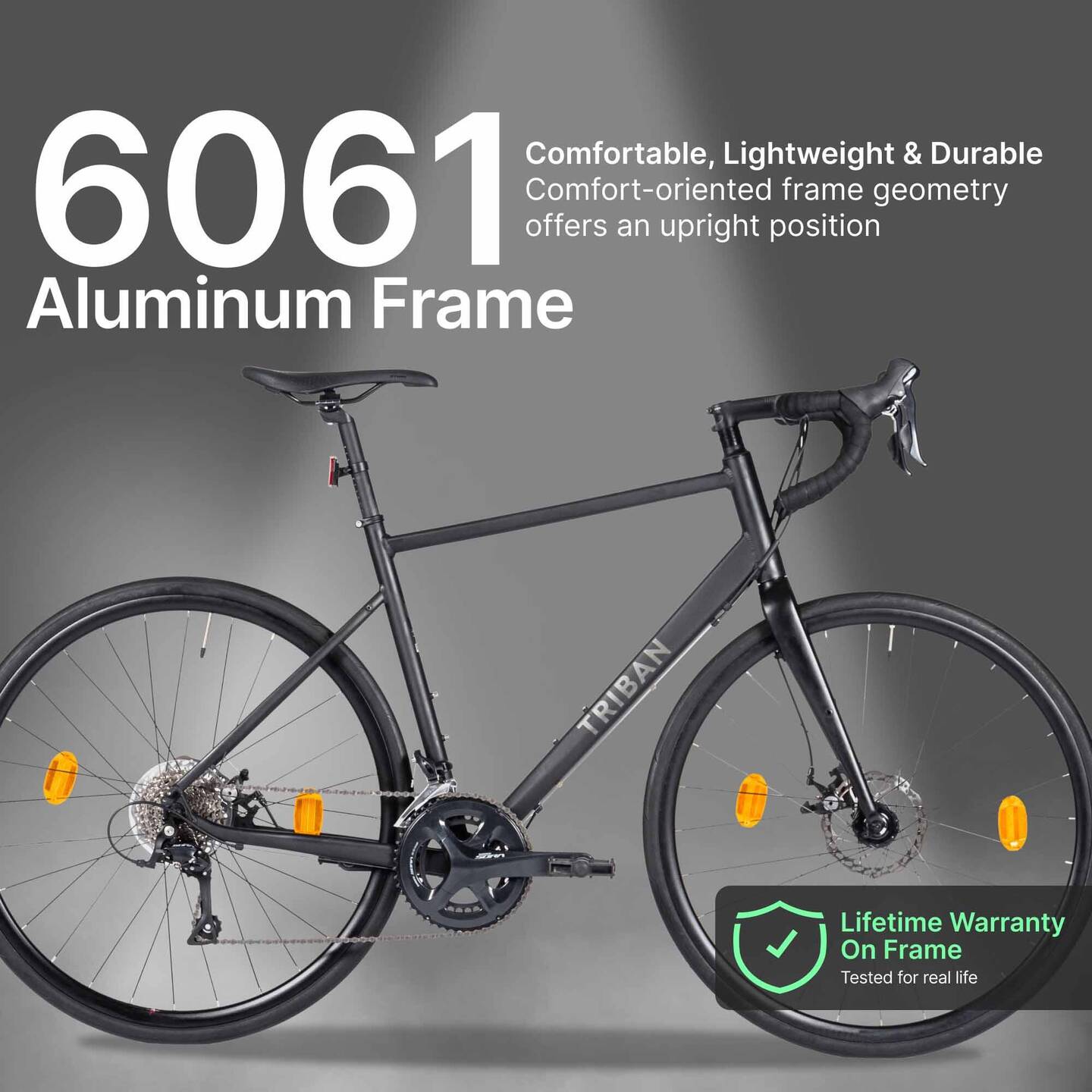 Road Bike Triban RC500 - Shimano 2x9, Carbon Fork, Promax Disc, Alu Frame