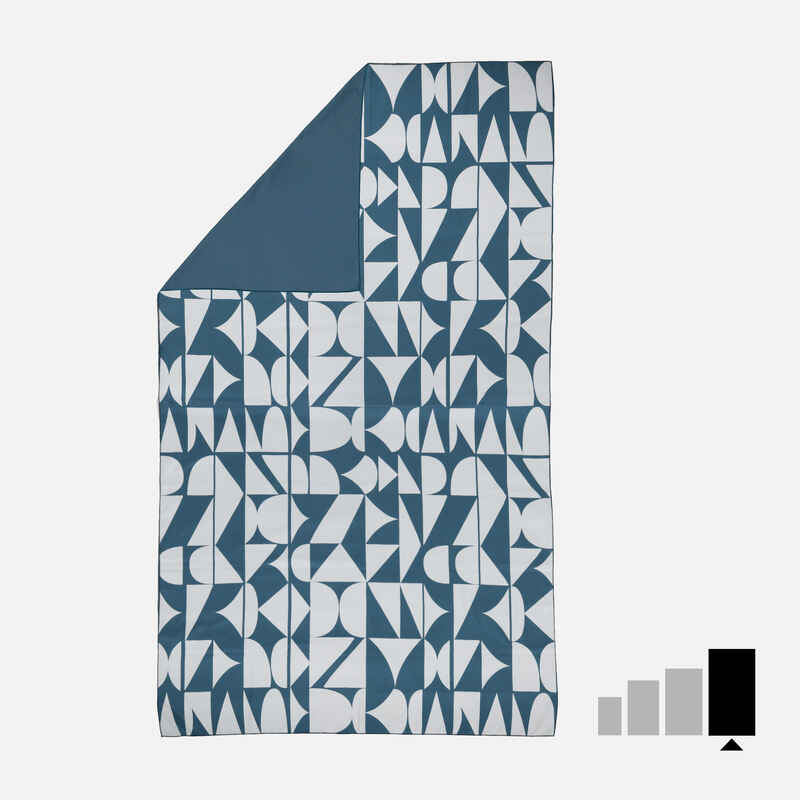 Microfibre Swimming Towel Size XL 110 x 175 cm - TRIA Print - Decathlon