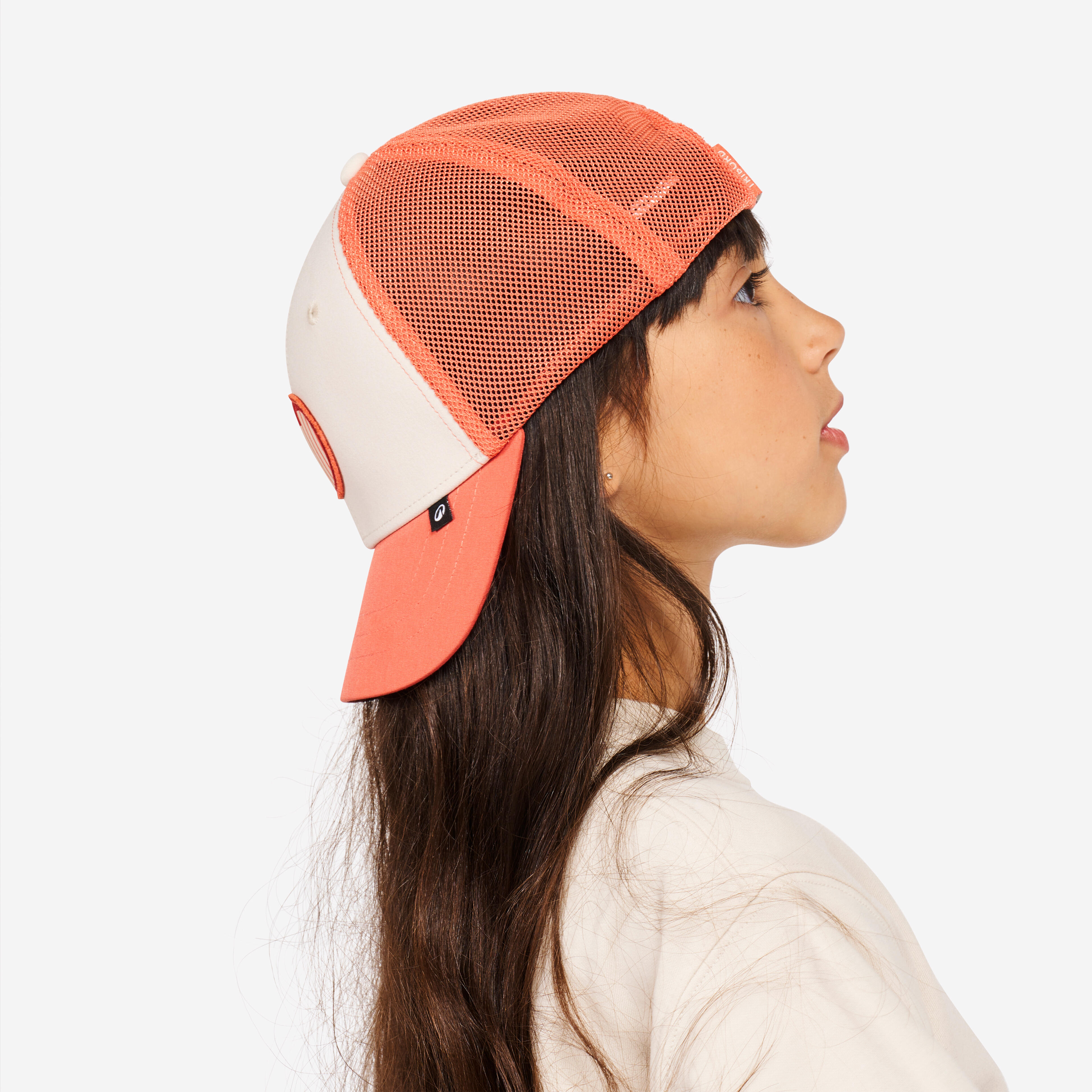 Kids’ sailing cap - Sailing 500 brick beige - Decathlon