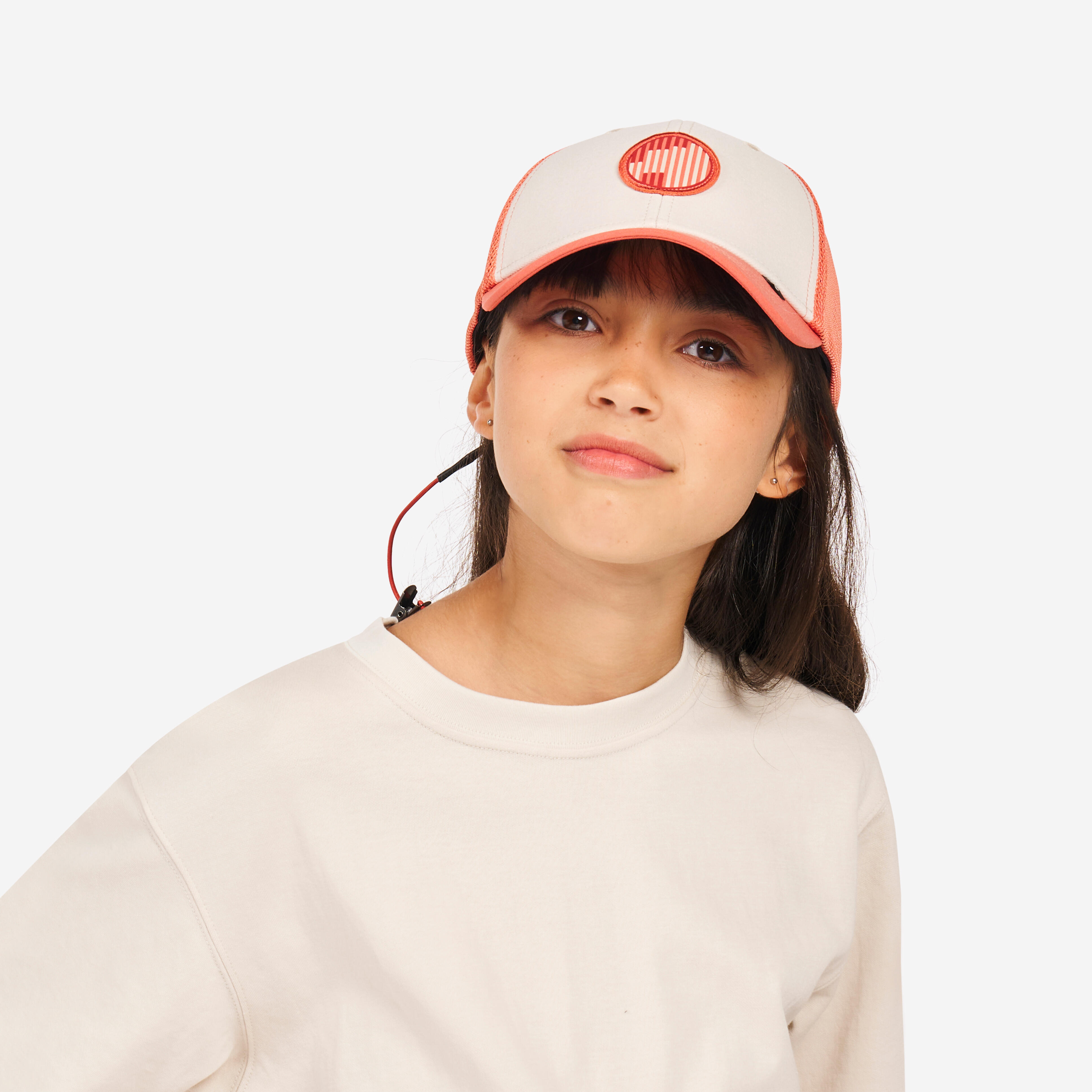 Kids’ sailing cap - Sailing 500 brick beige - Decathlon