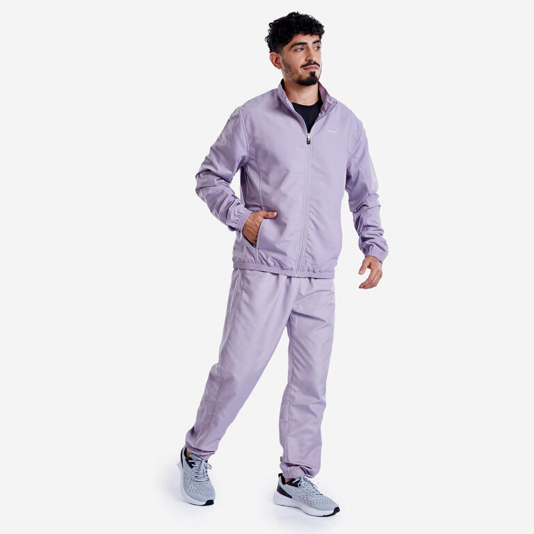 Men Fitness Tracksuit Jacket with Moisture Management FJA 100 - Smoked ...