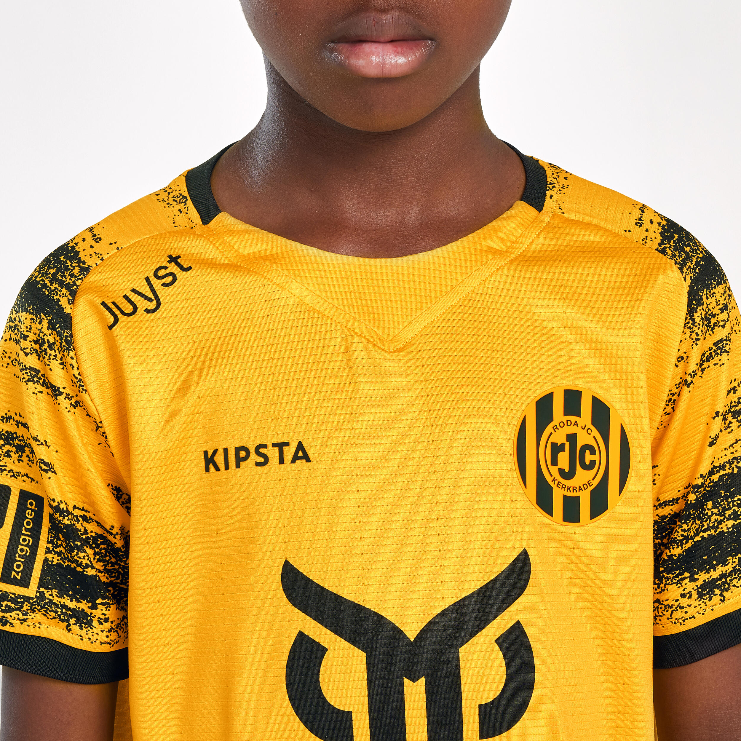 Kids' Roda JC Authentic Home Football Shirt 24/25 - Black & Yellow ...