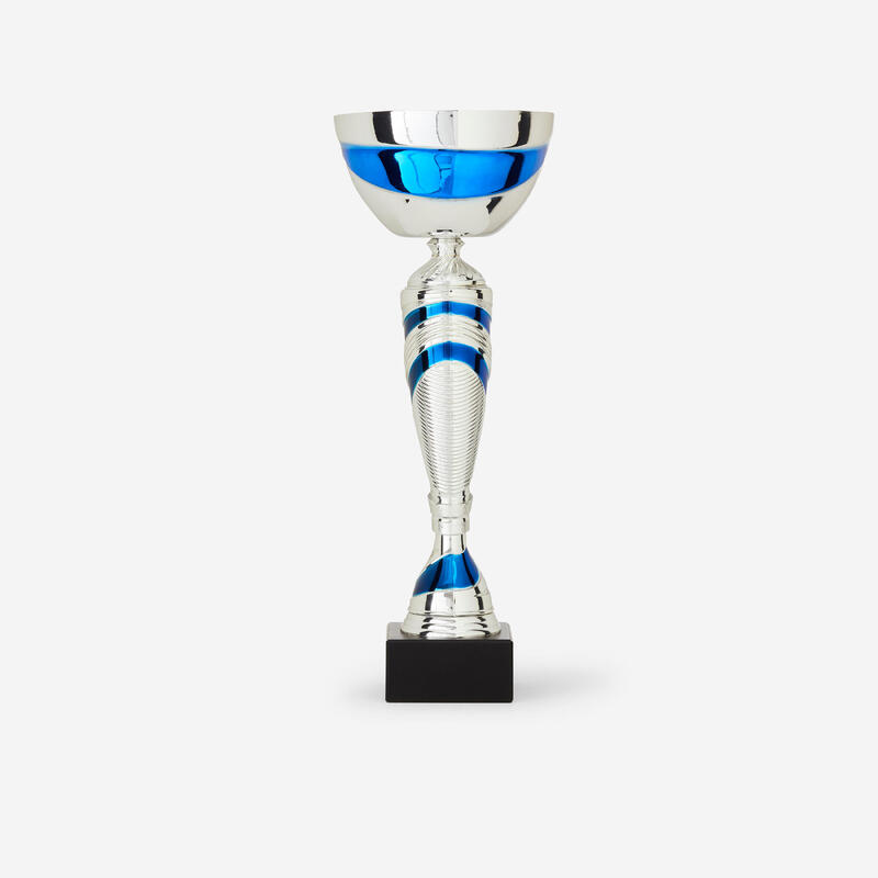 COUPE C550 ARGENT BLEU 36cm TROPHÉE VAINQUEURS - Decathlon