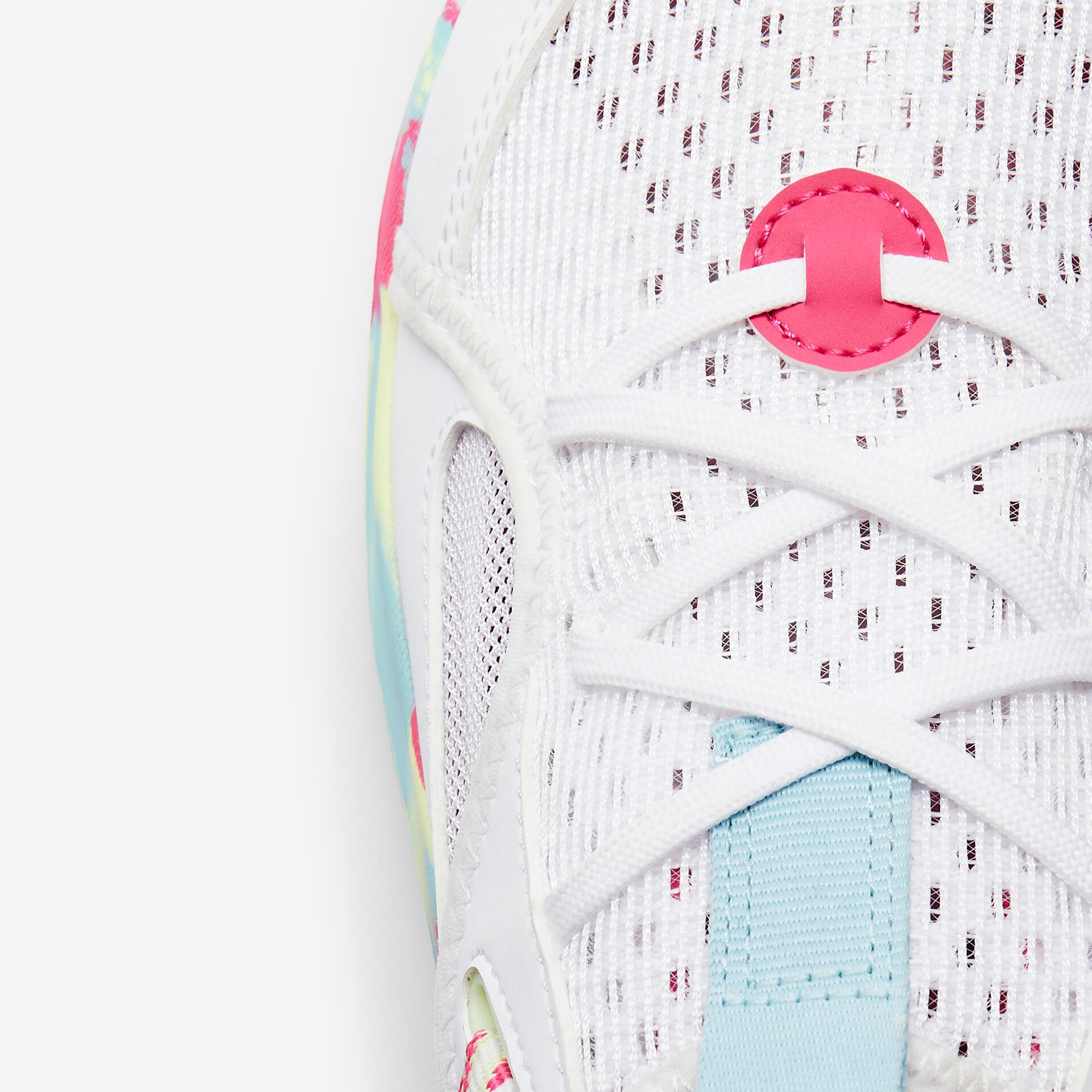 Kids' Rip-Tab Shoes Playful Summer - White/Pink