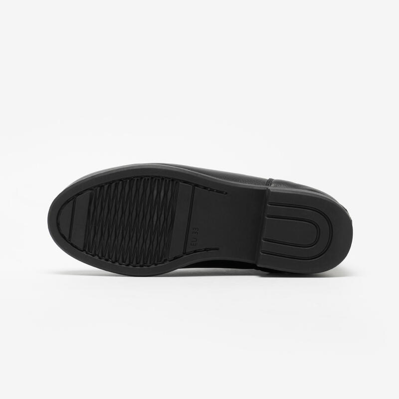 CAPERLAN - Ghete Echitație 500 material sintetic Negru Copii | Decathlon