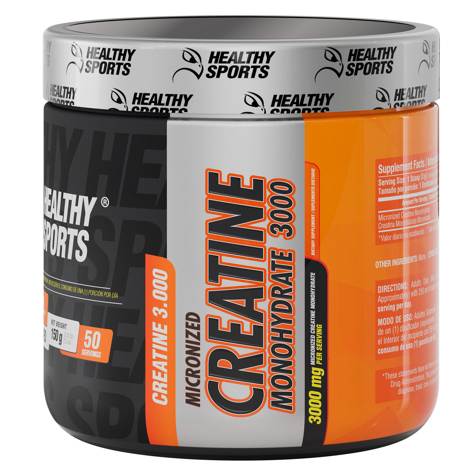 Creatina de 150gr para 50 dosis Healthy Sports - Decathlon
