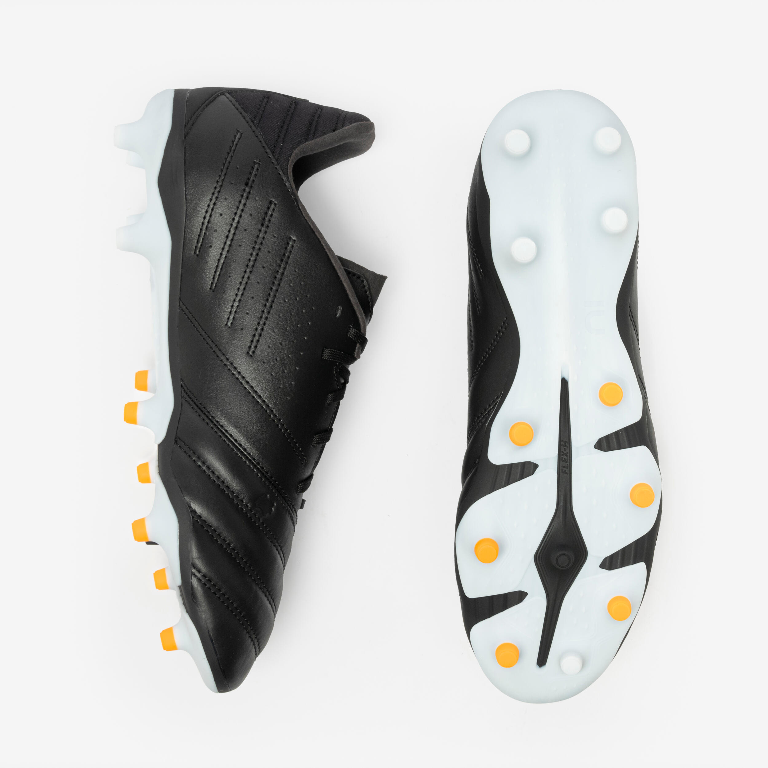 Leather Soccer Cleats – Viralto II Matador FG - Black, Snow white ...