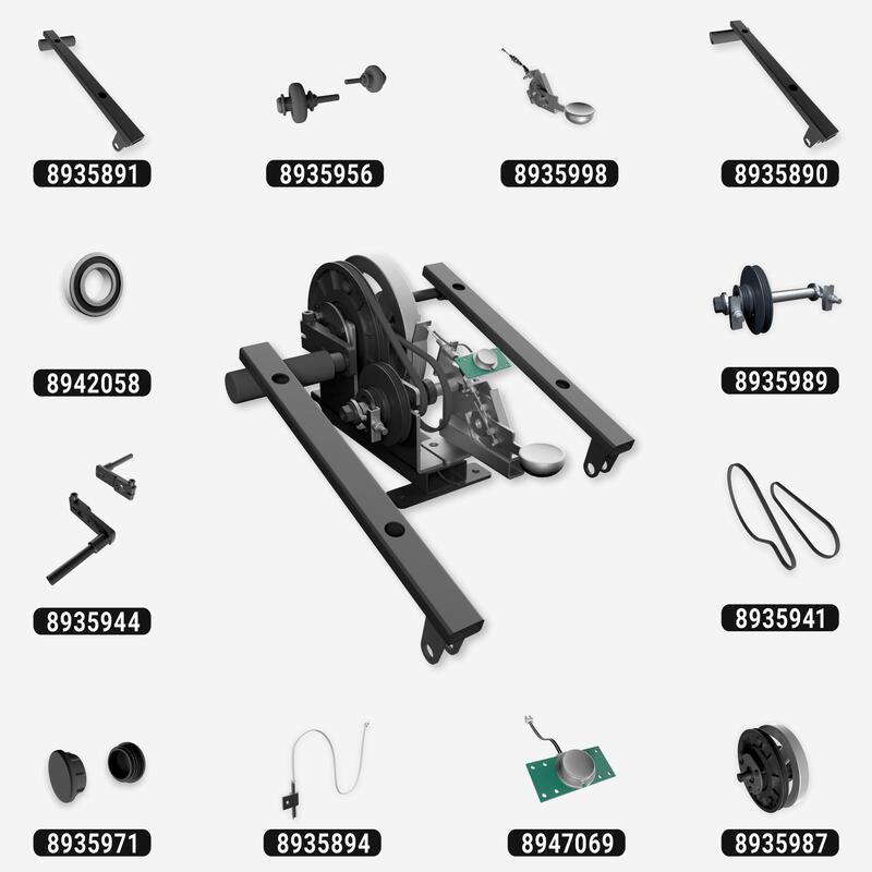 Hinterer Fuss & Rollen 2er-Set – Ersatzteil, Mini-Crosstrainer Active ...