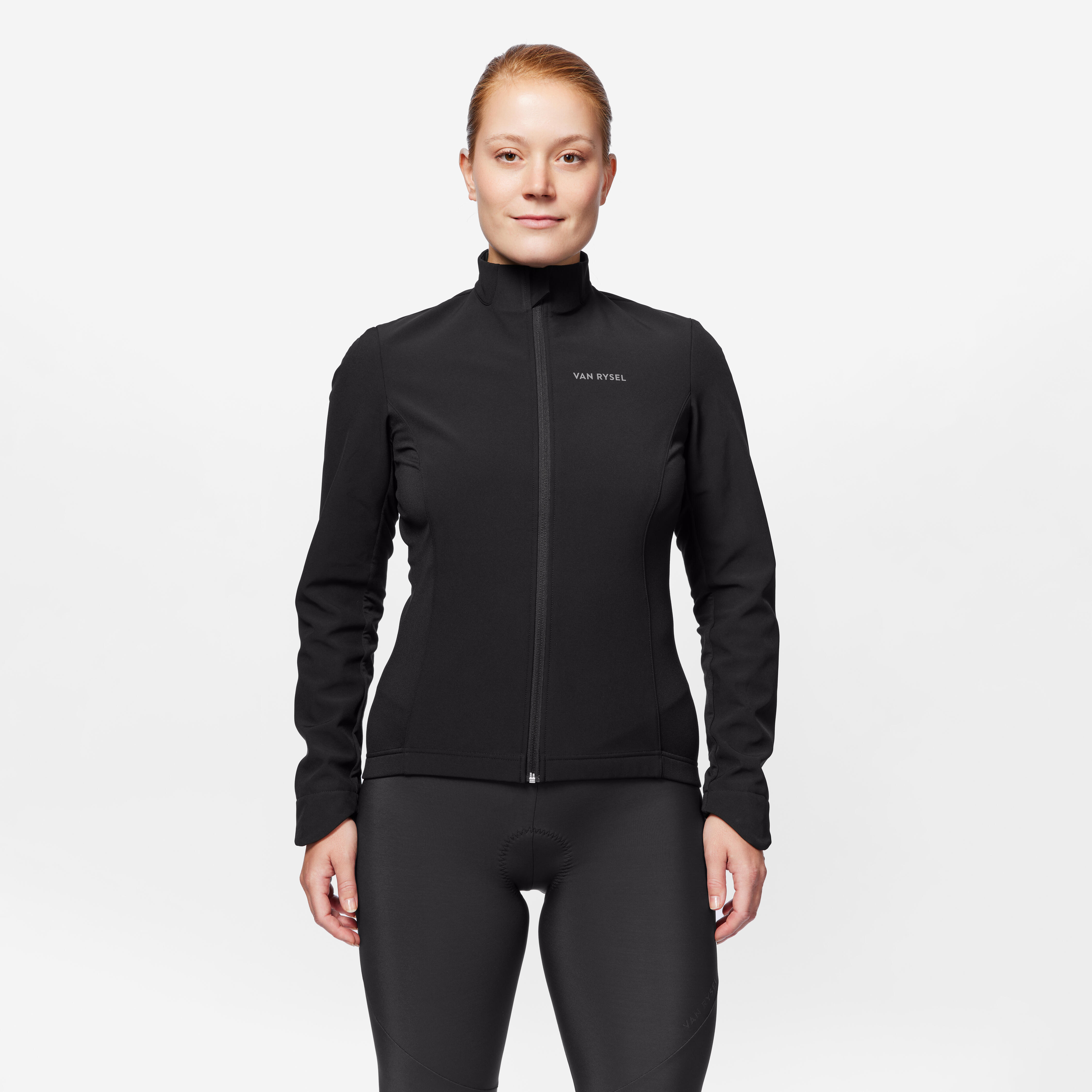 Women's Winter Road Cycling Jacket 100 - Black - Decathlon