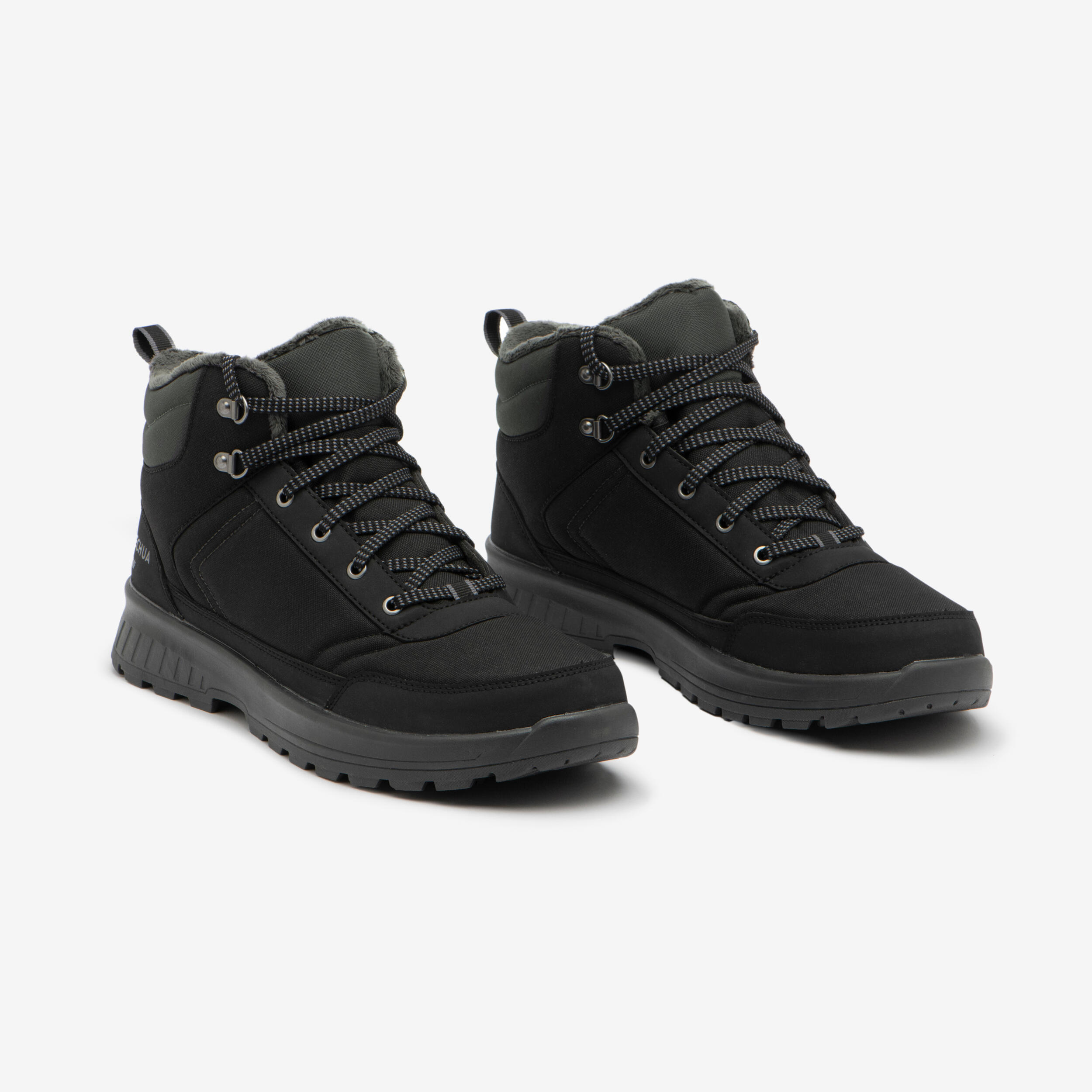 Pánska zimná nepremokavá turistická obuv NH100 čierna - Decathlon