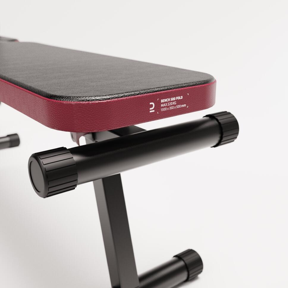 Banc de musculation pliable, inclinable, abdominaux - bench 500 fold ...