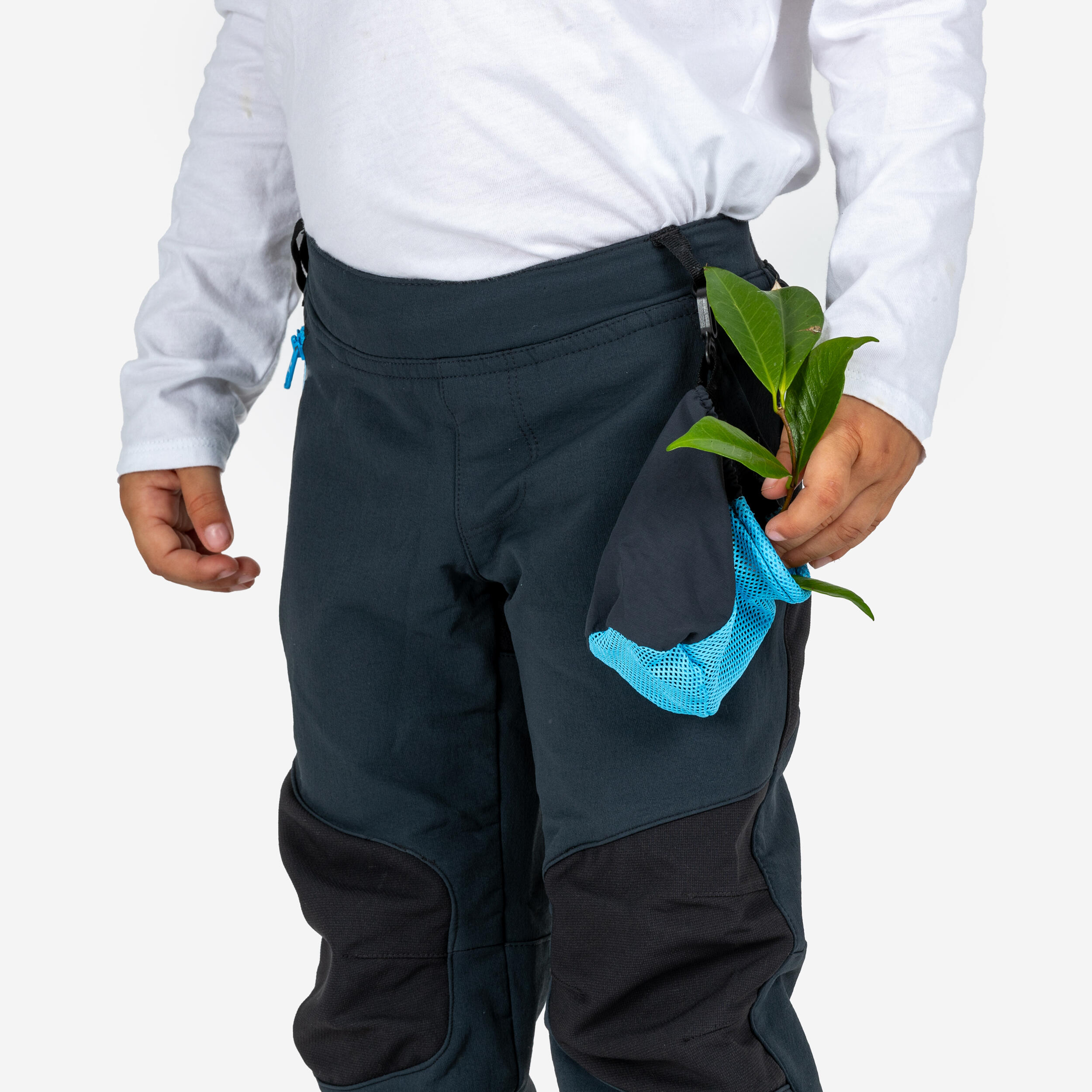Bērnu (2–6 gadi) pārgājienu flīsa bikses “MH550”, melnas - Decathlon