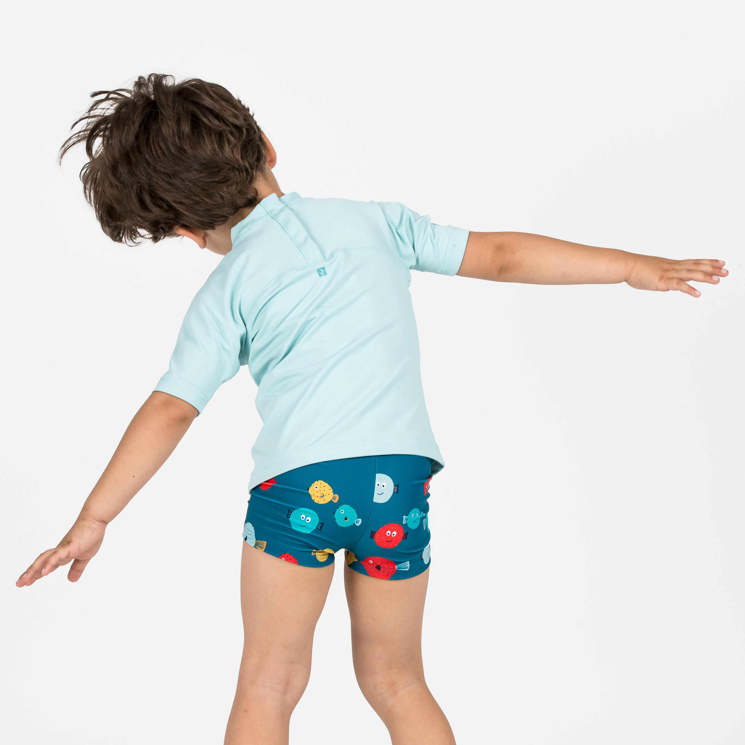 Baby/Kids’ swimming boxer - Titou Plouf navy blue NABAIJI | Decathlon