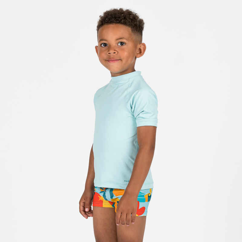 Baby / Kids' swimming boxer - Titou Popy blue - Decathlon