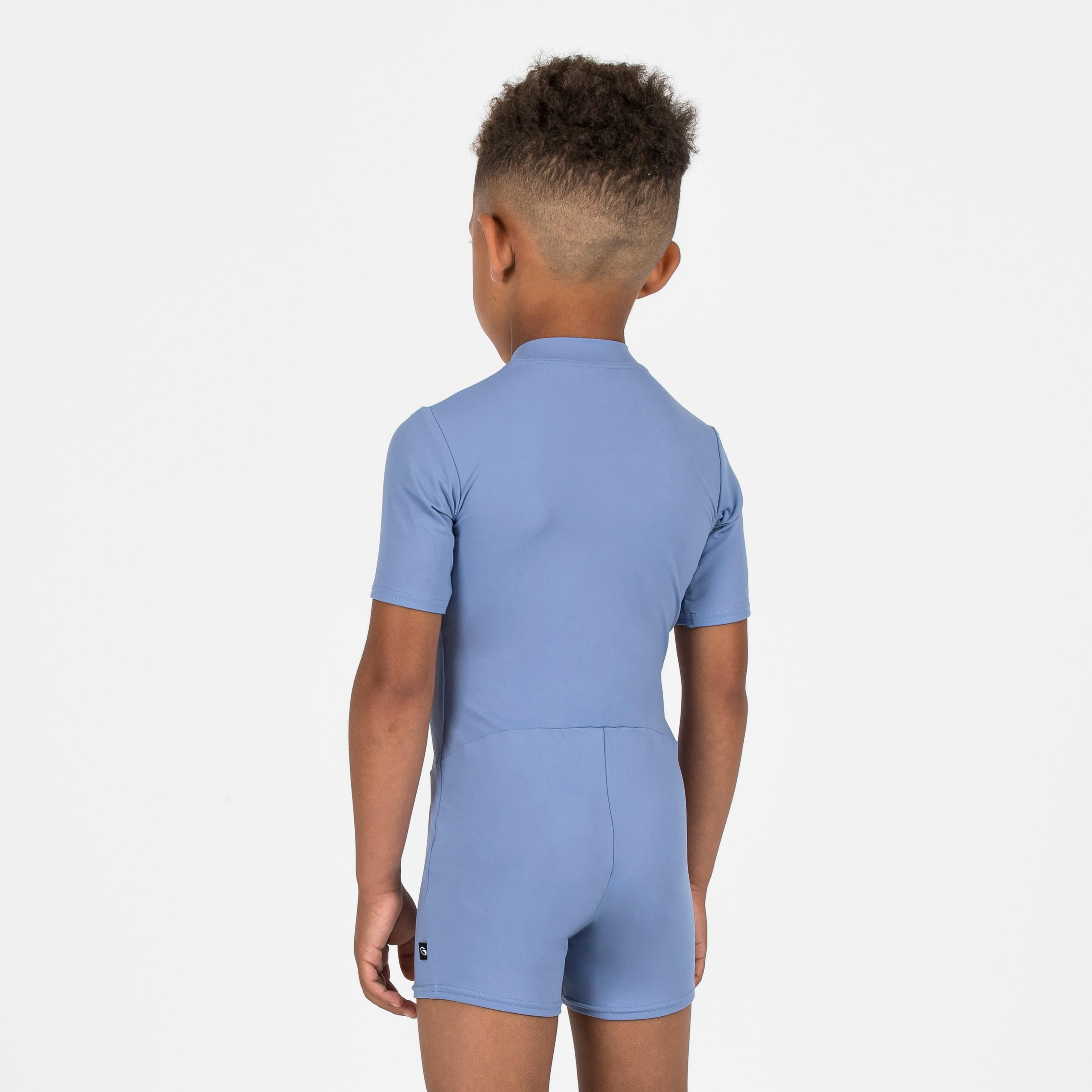 Traje de baño bebé azul con cierre - Decathlon