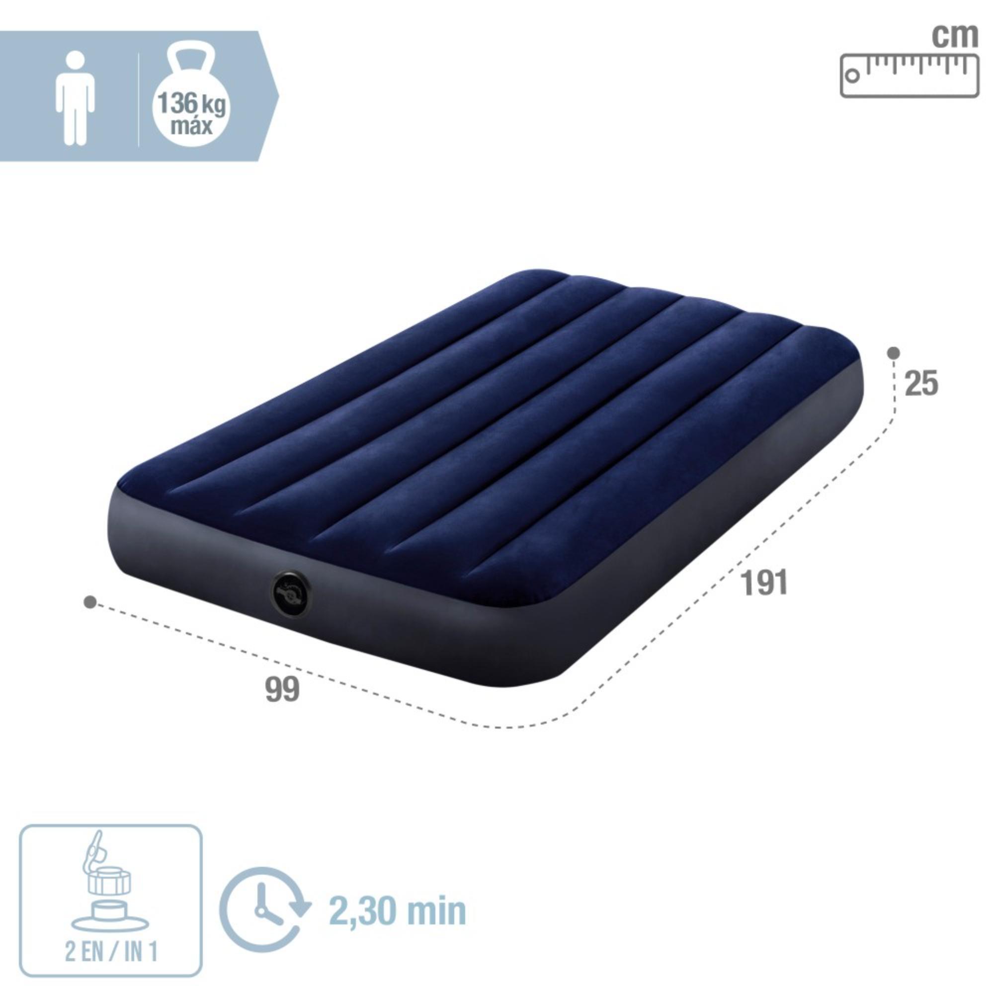 Colchón hinchable individual Dura-Beam INTEX Classic Downy 99 x 191 x ...