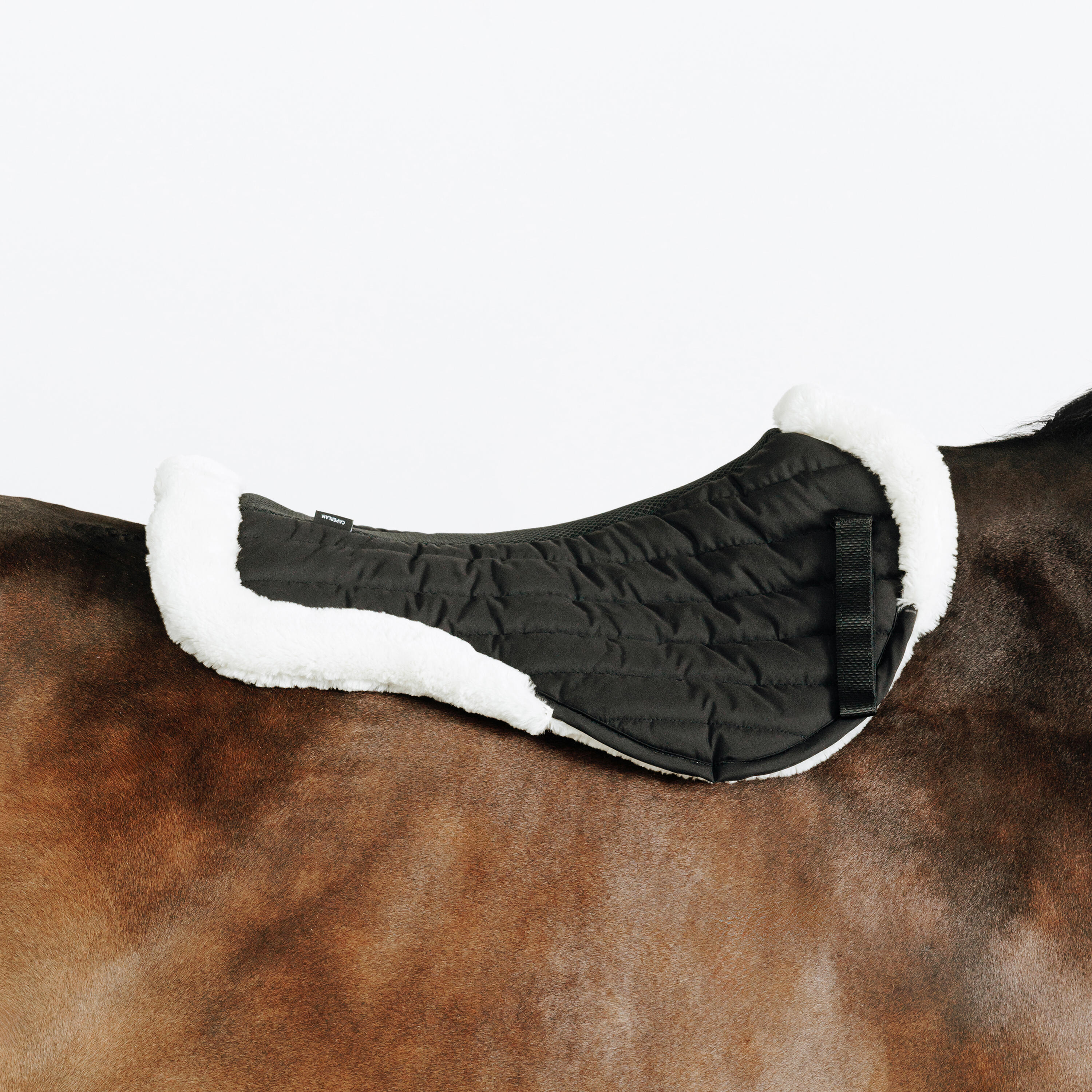 Synthetic Sheepskin Saddle Pad 900 - Black FOUGANZA | Decathlon