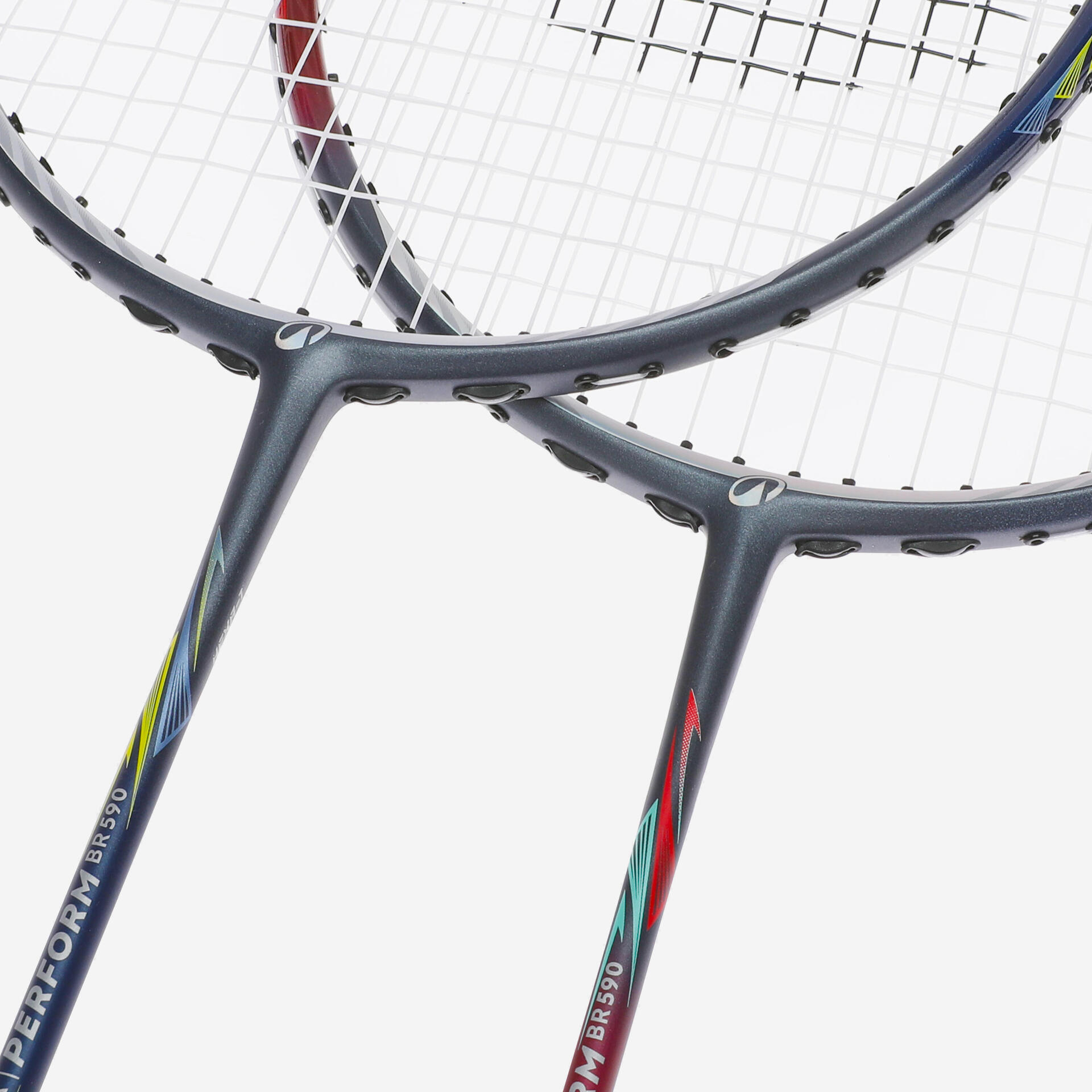 Badminton adult racket br set perform 590 blue purple