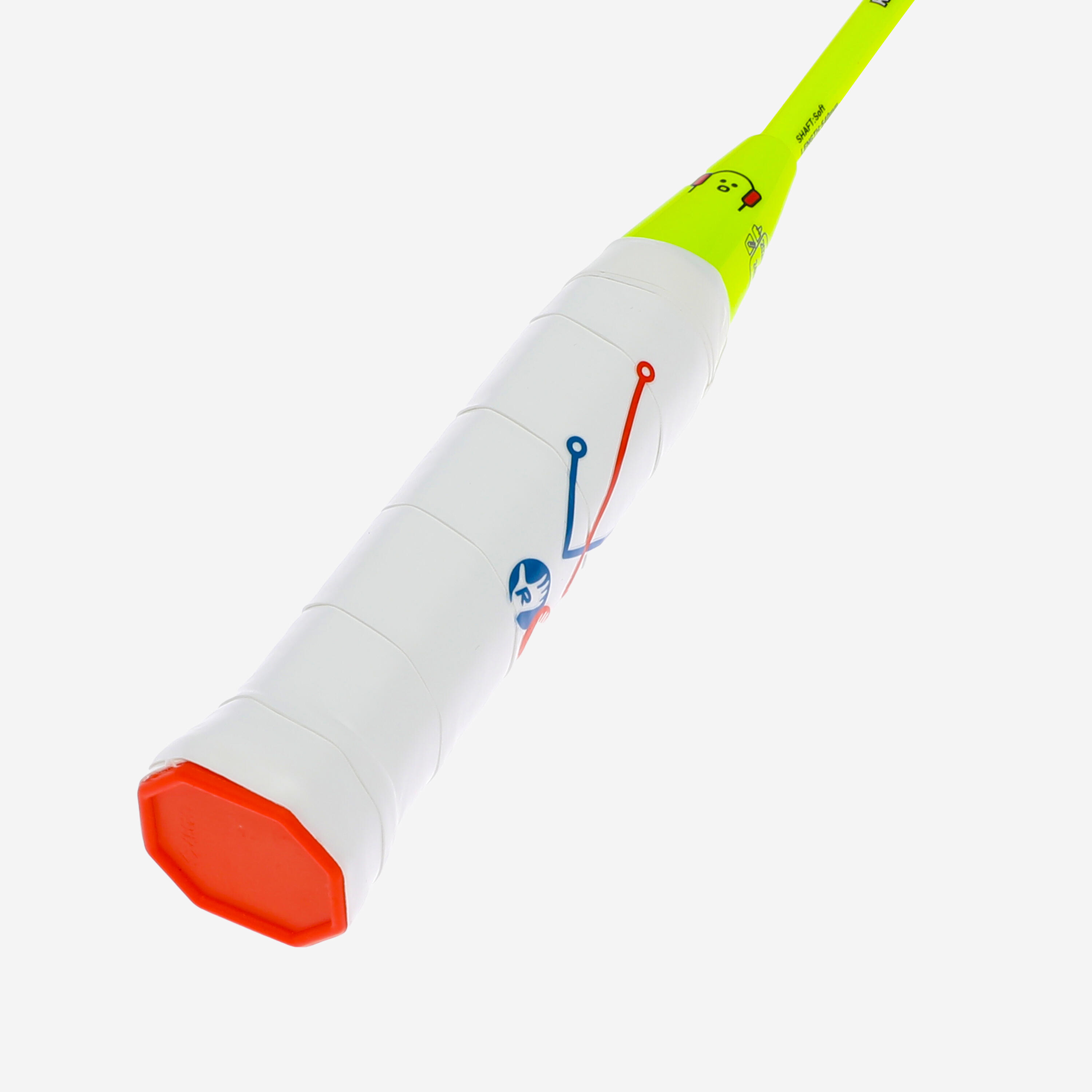KID BADMINTON RACKET BR SENSATION 190 EASY KID LIME PERFLY | Decathlon