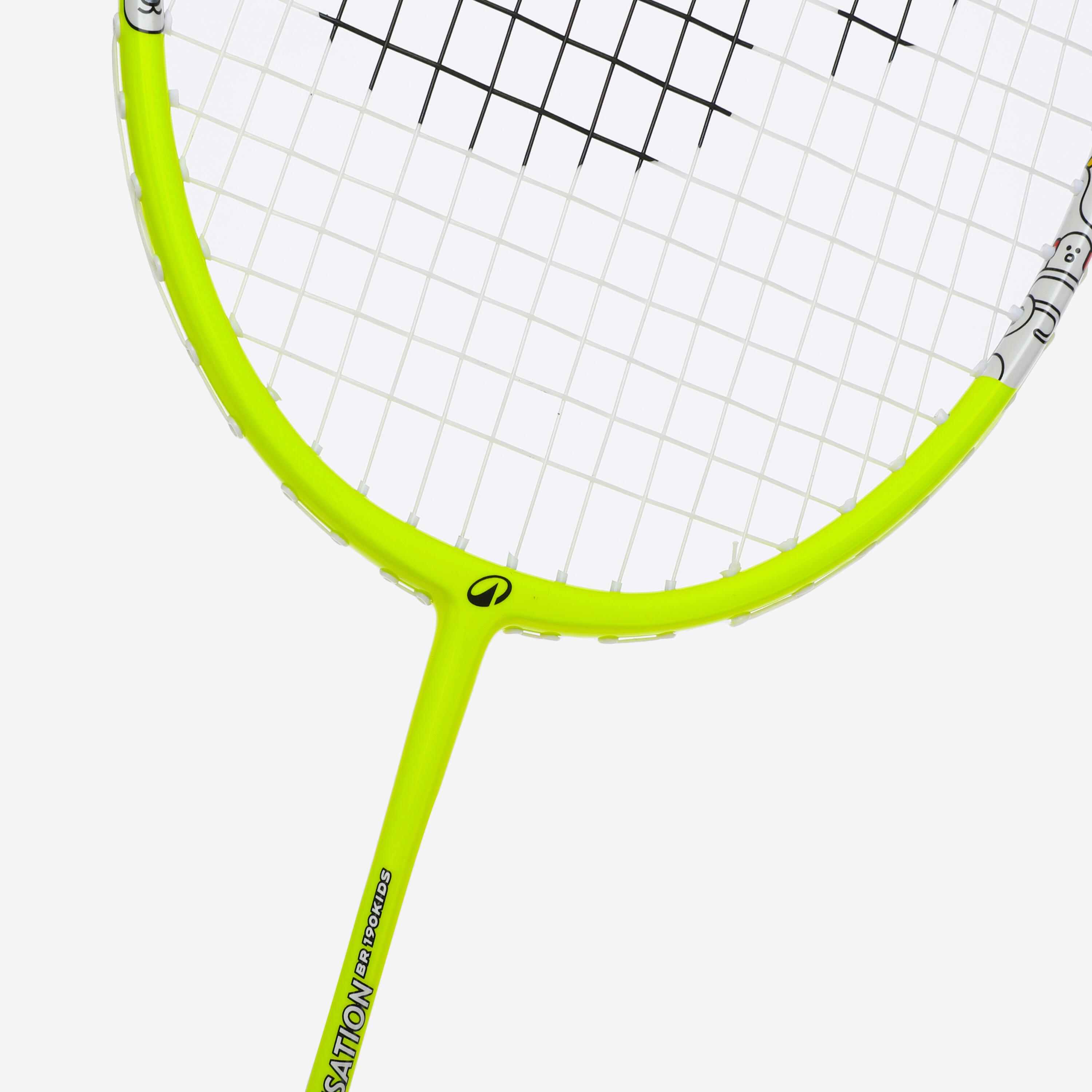 KID BADMINTON RACKET BR SENSATION 190 EASY KID LIME PERFLY | Decathlon