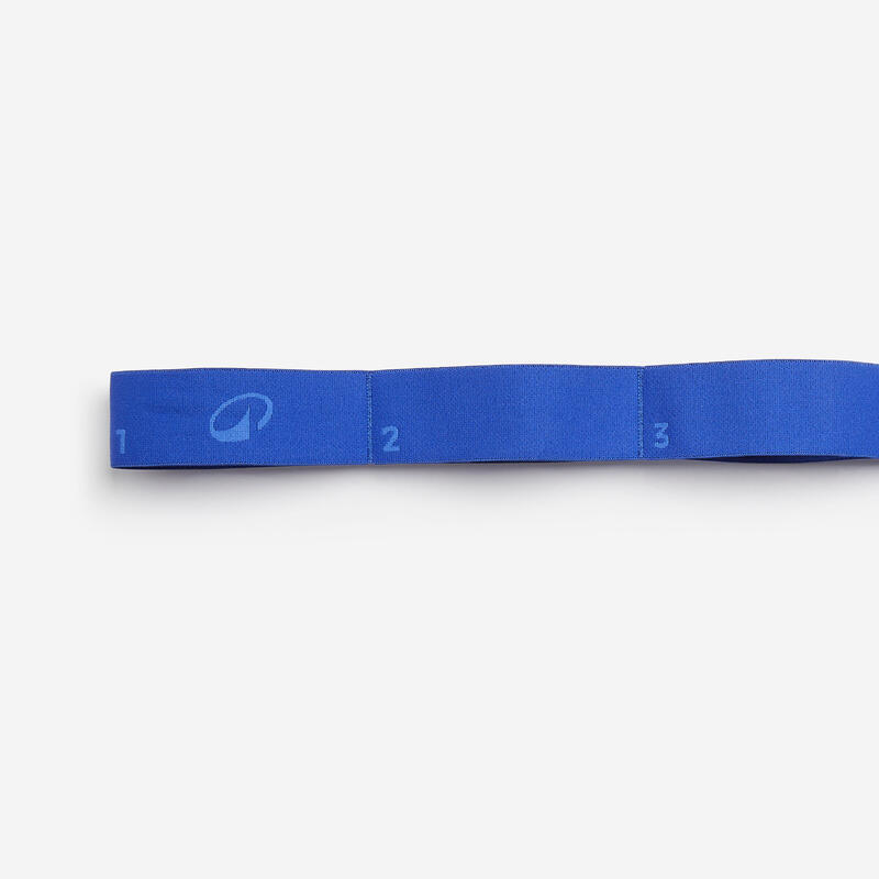 Élastique textile de fitness, 10 kg, résistance modérée, bleu DOMYOS ...