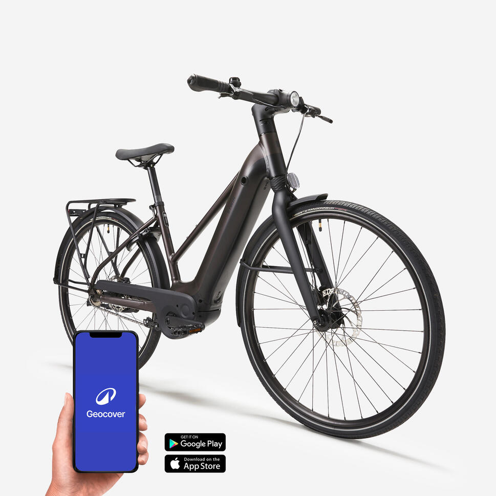 Velo ville electrique a moteur automatique owuru cadre bas ld 920 e ...
