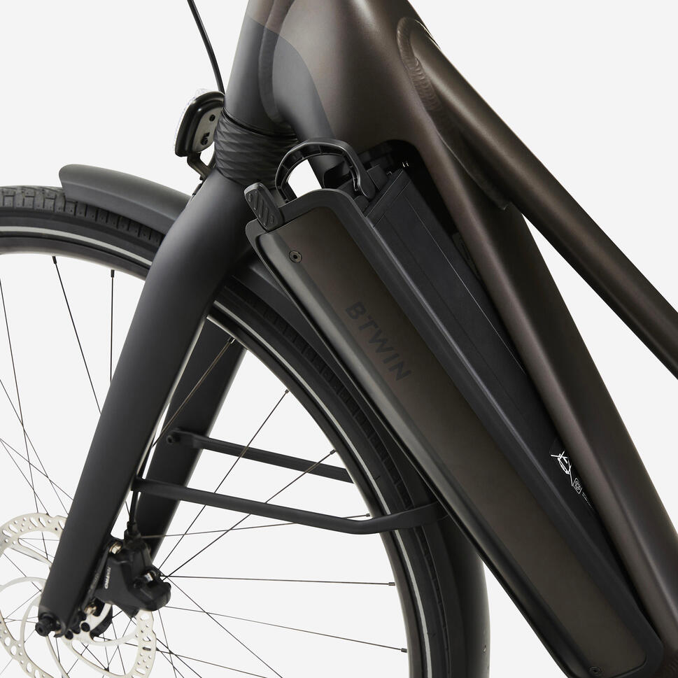 Velo ville electrique a moteur automatique owuru cadre bas ld 920 e ...