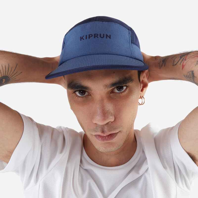 Unisex Running Cap - KIPRUN 5 Panels - Blue whale - Decathlon