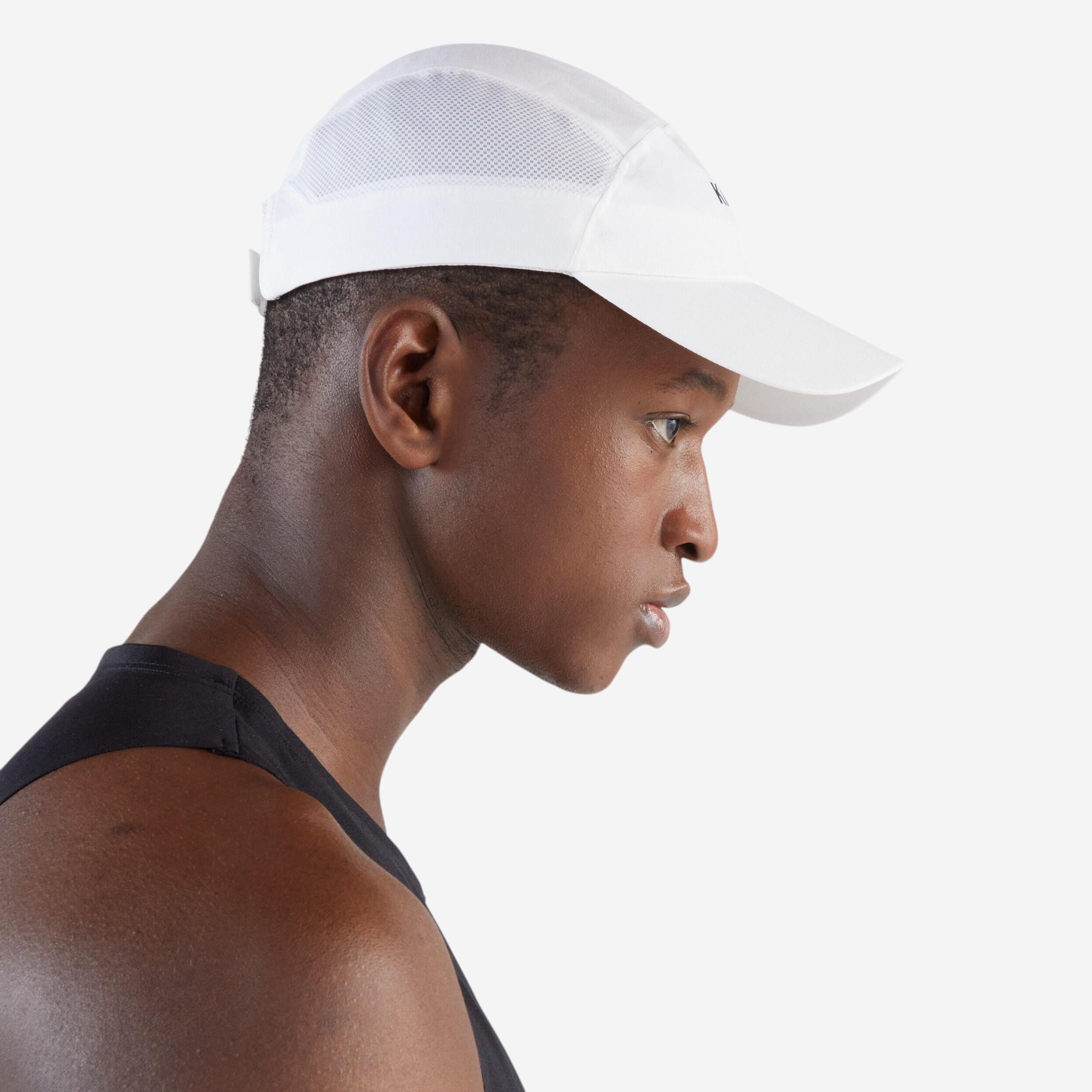 Quick-Dry Lightweight Running Cap - V 2 - Snow white - Kiprun - Decathlon