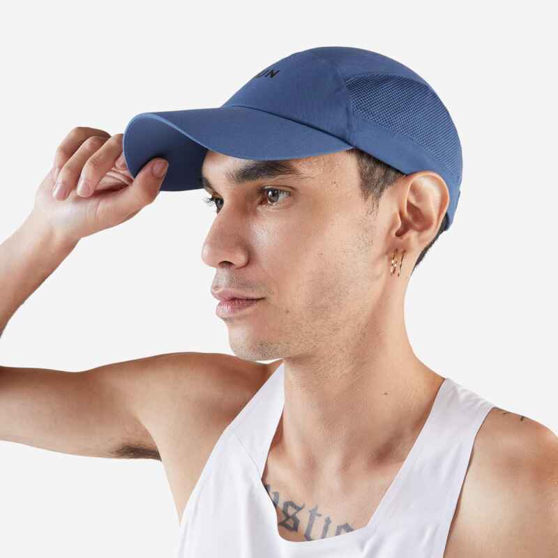 Men's Women's KIPRUN V2 Running Cap - Whale Blue - Decathlon