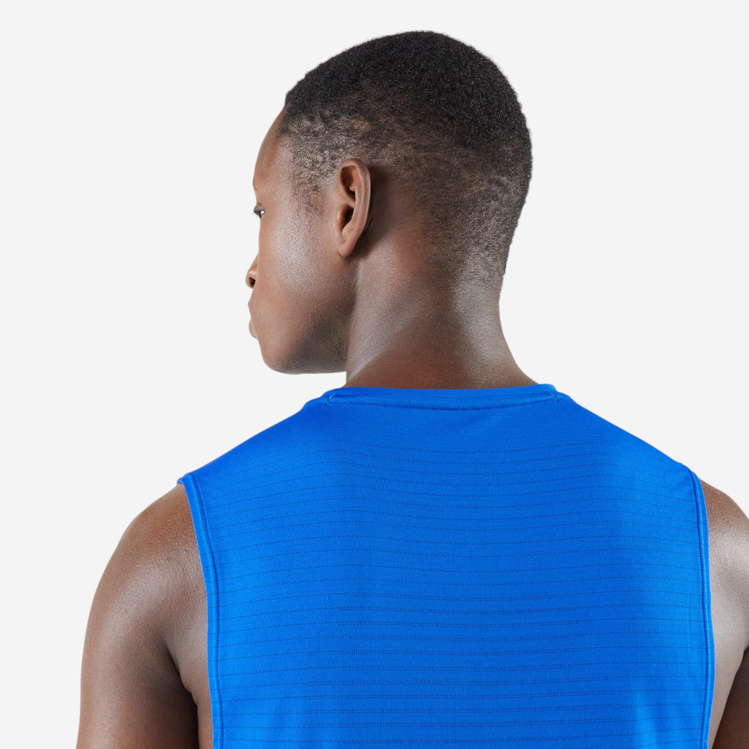 Majica bez rukava za trčanje 500 Comfort indigo plava - Decathlon