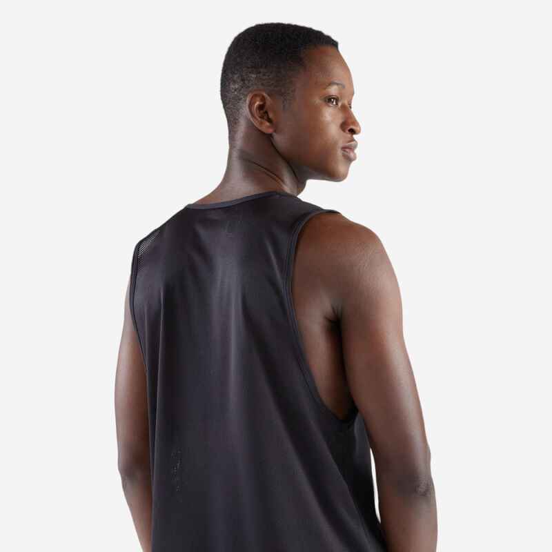 Men's Running Breathable Tank Top Dry - black - Decathlon