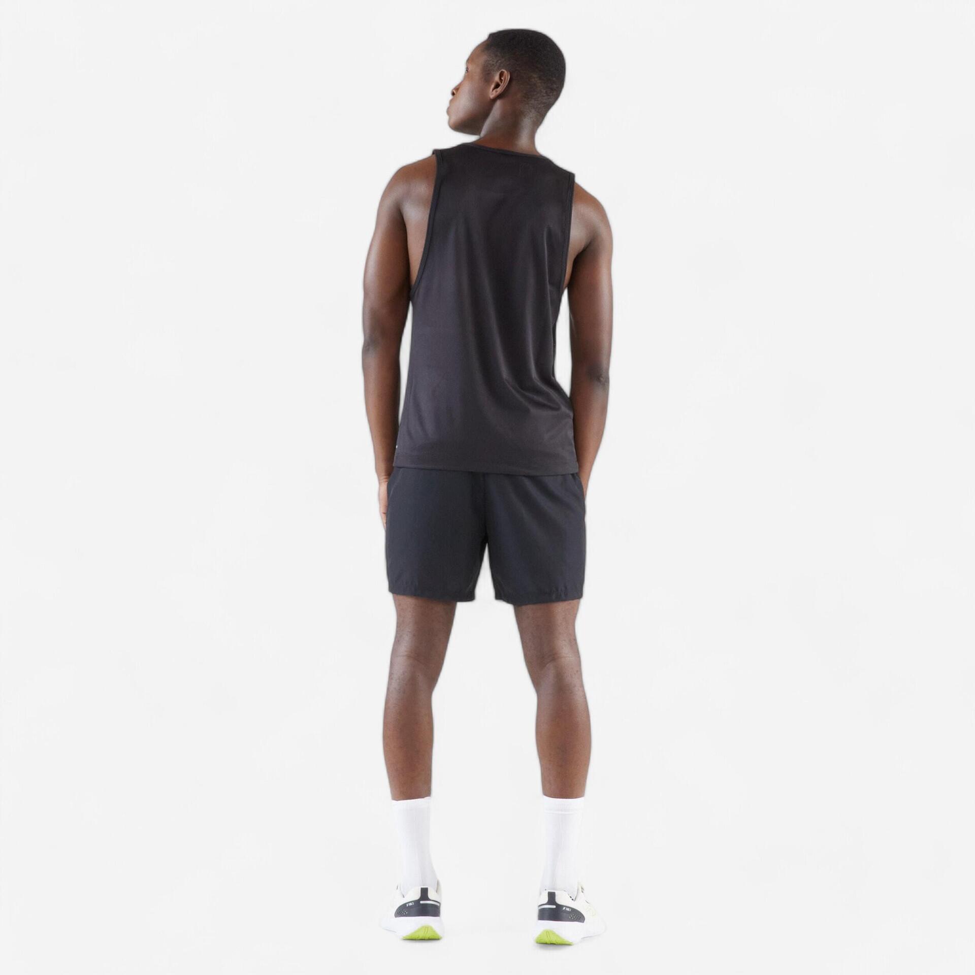Men's Running Tank Top KIPRUN Run 100-Black