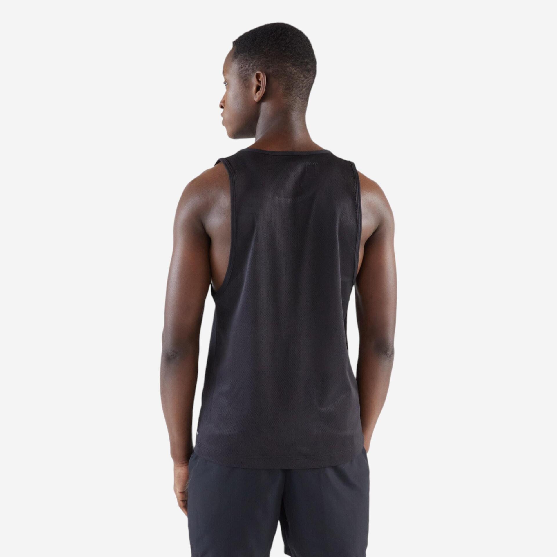 Men's Quick Dry Running Tank Top RUN DRY - Black