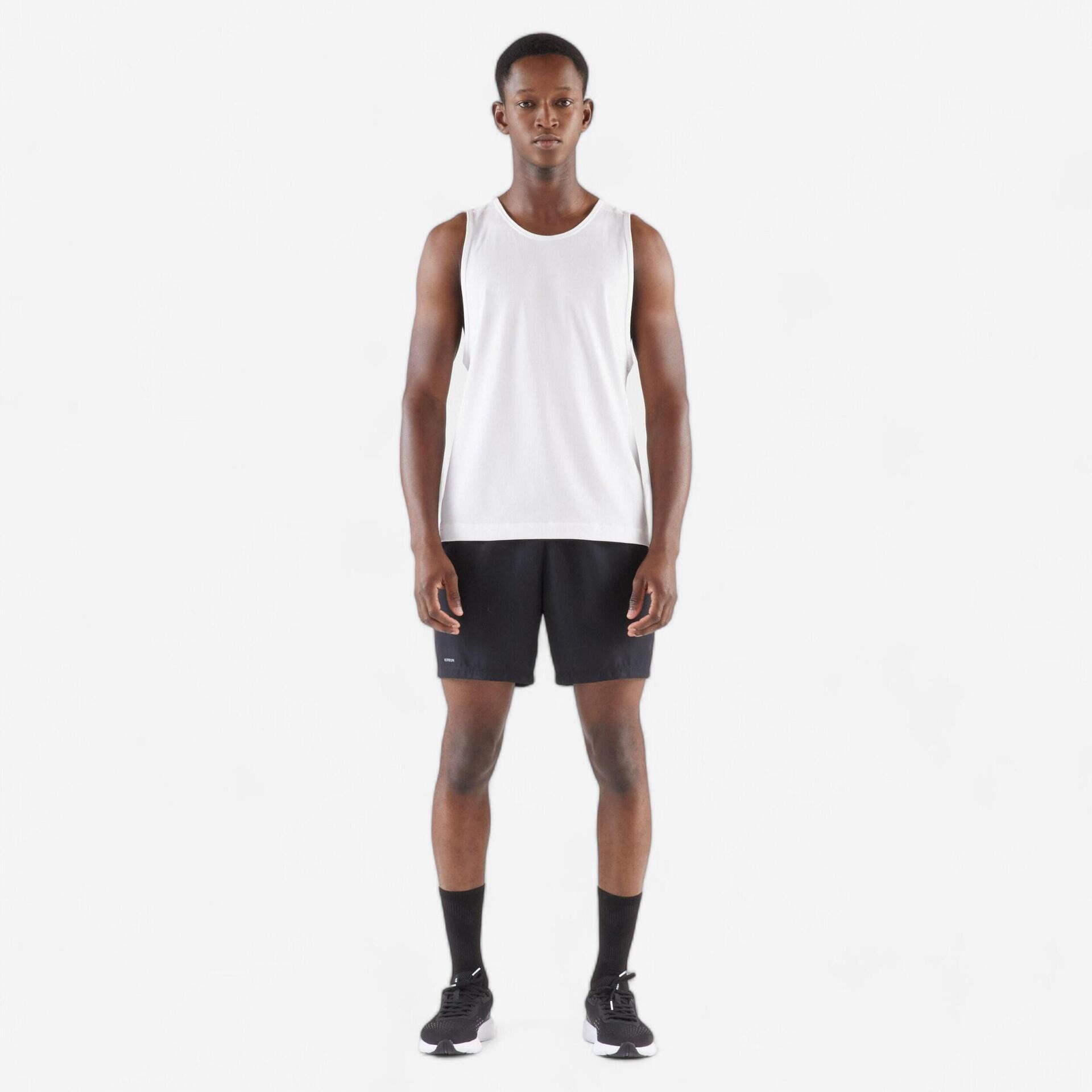 Men's Quick Dry Running Tank Top RUN DRY - White