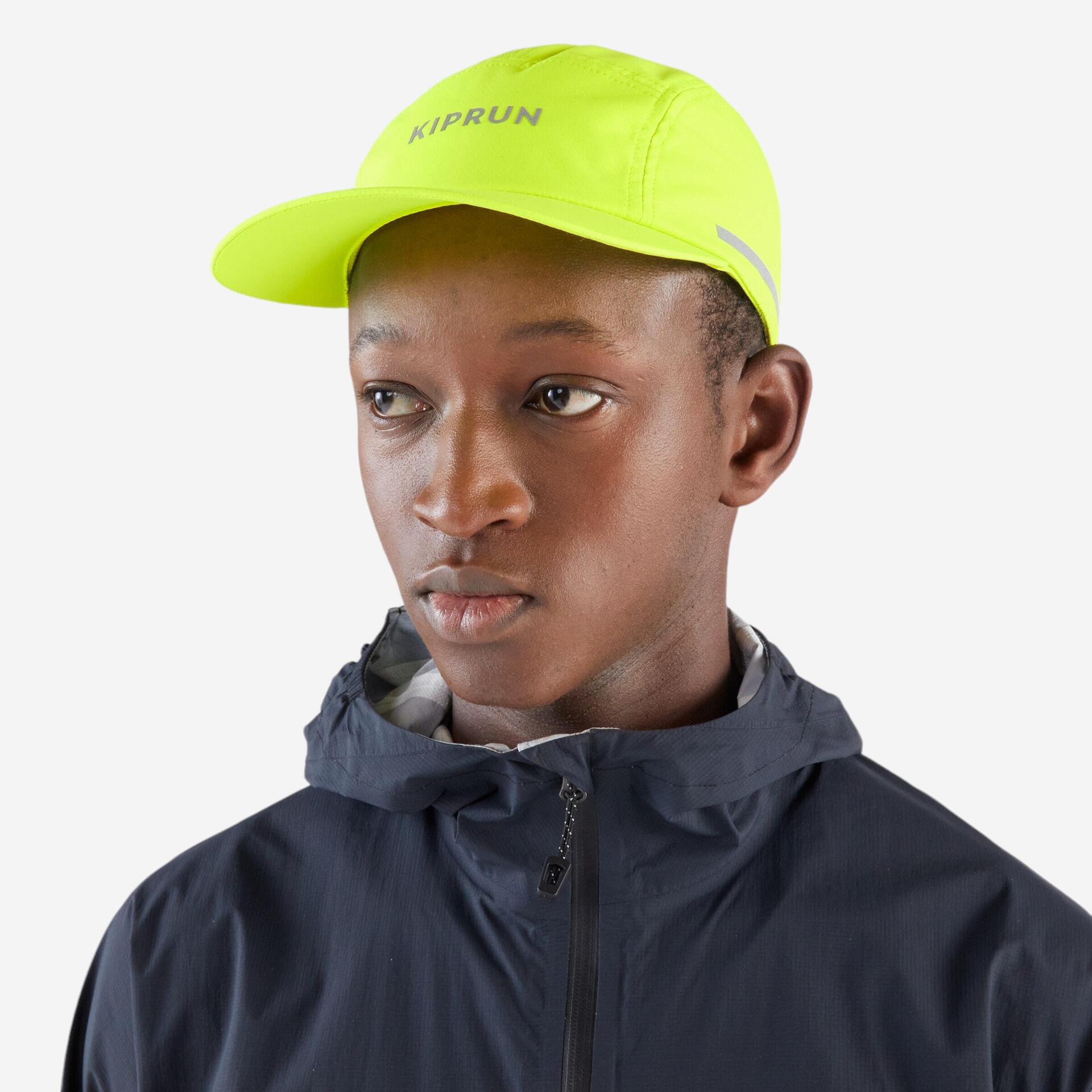 Topi Lari Water Repellent 5 Panel - Neon