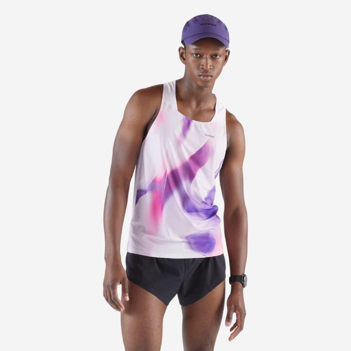 Men's premium running tank top - Kiprun 900 Replika OBVIOUS Beige ...